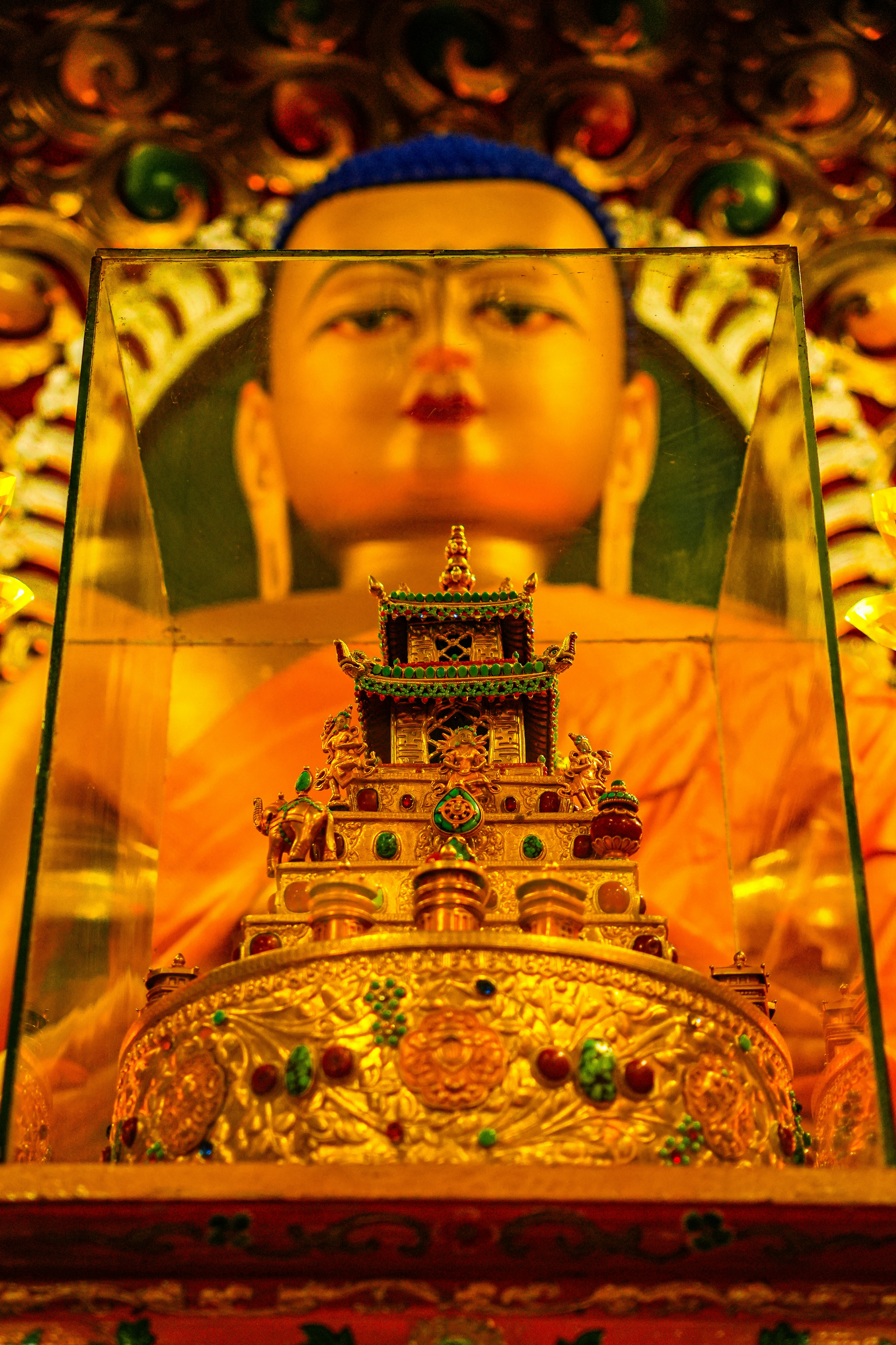 Reflections of Reverence: A Shrine Within a Glass Prism