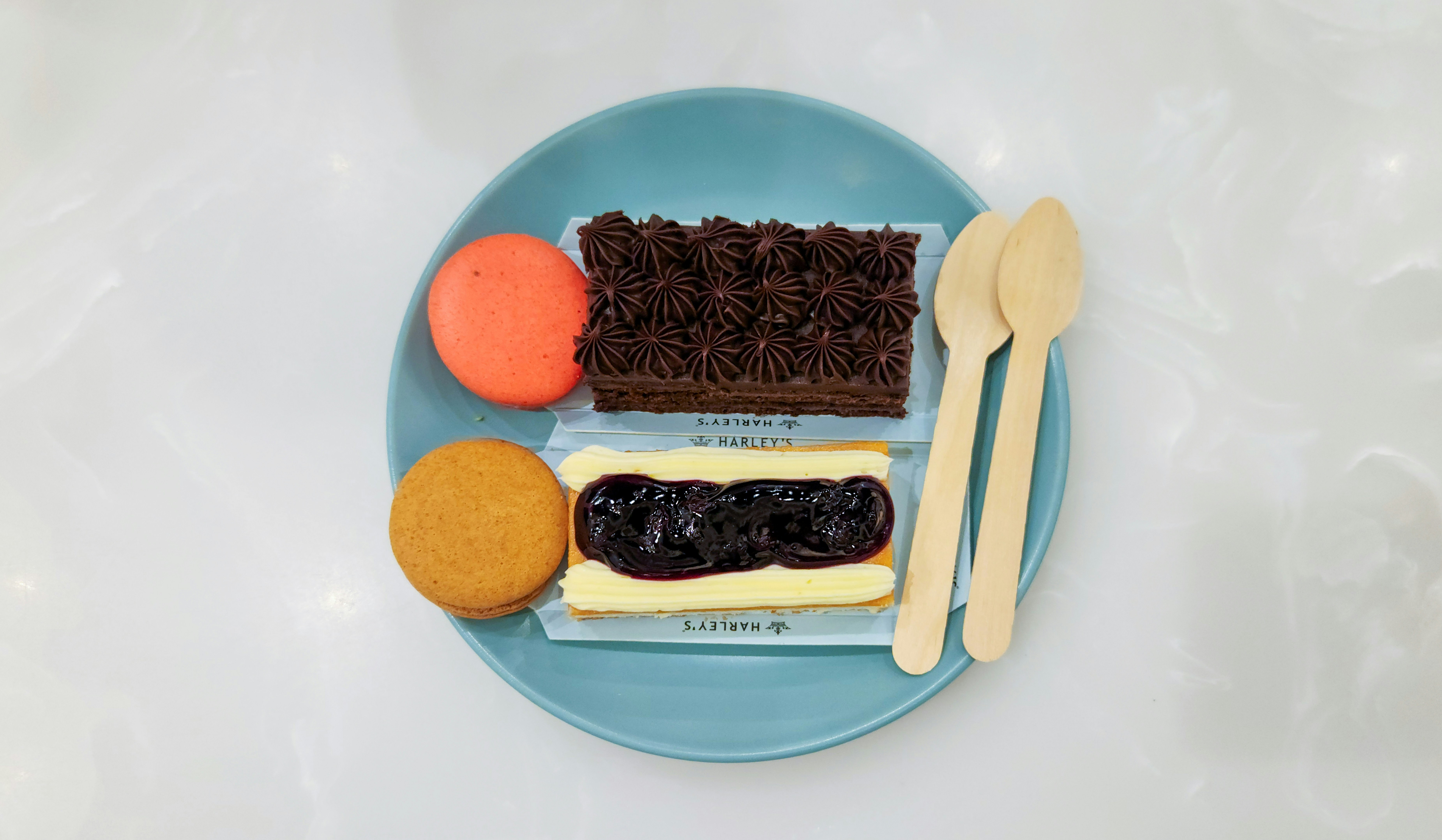 Blue Plate of Petite Pleasures