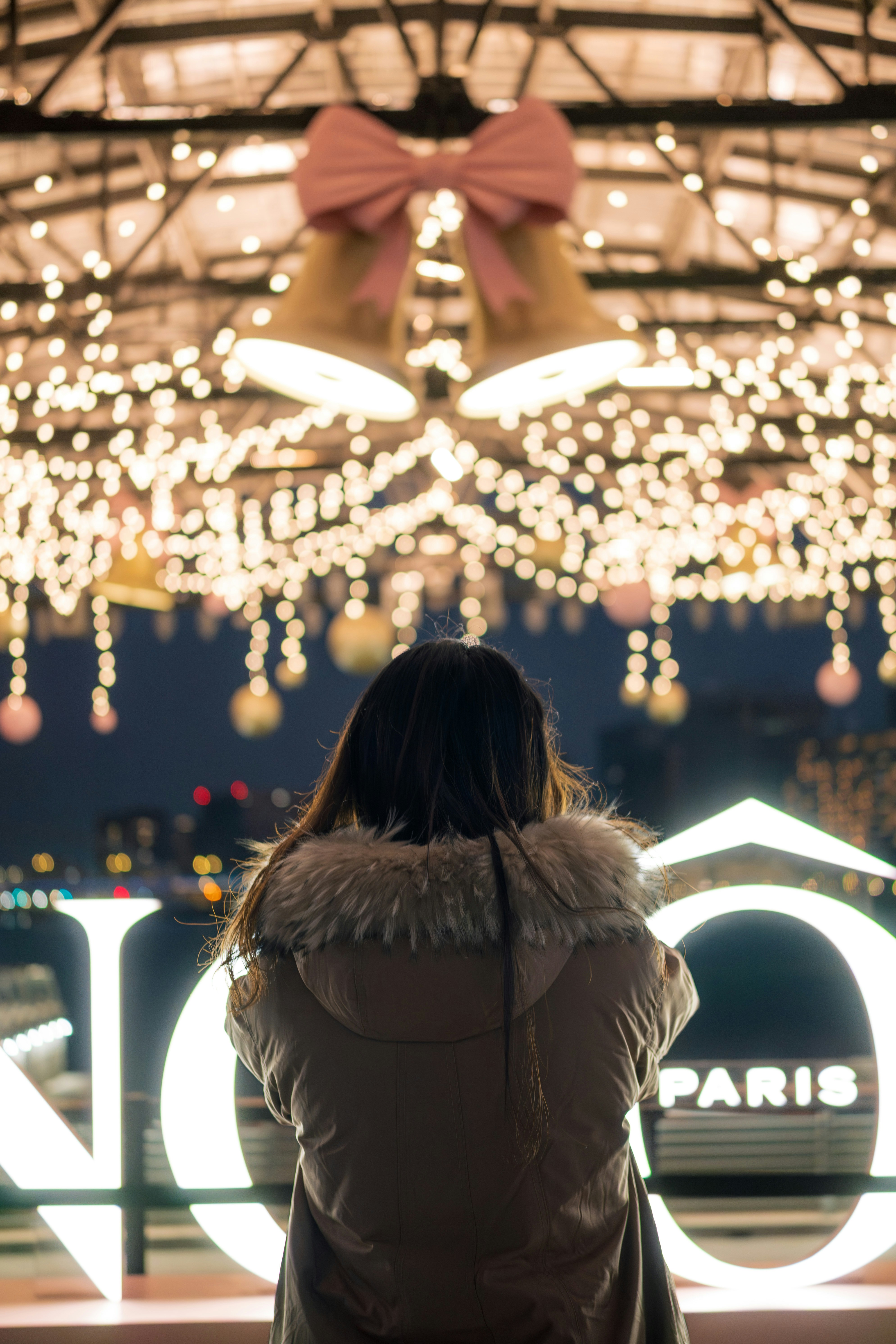 Soft Glow Under the Winter Lights