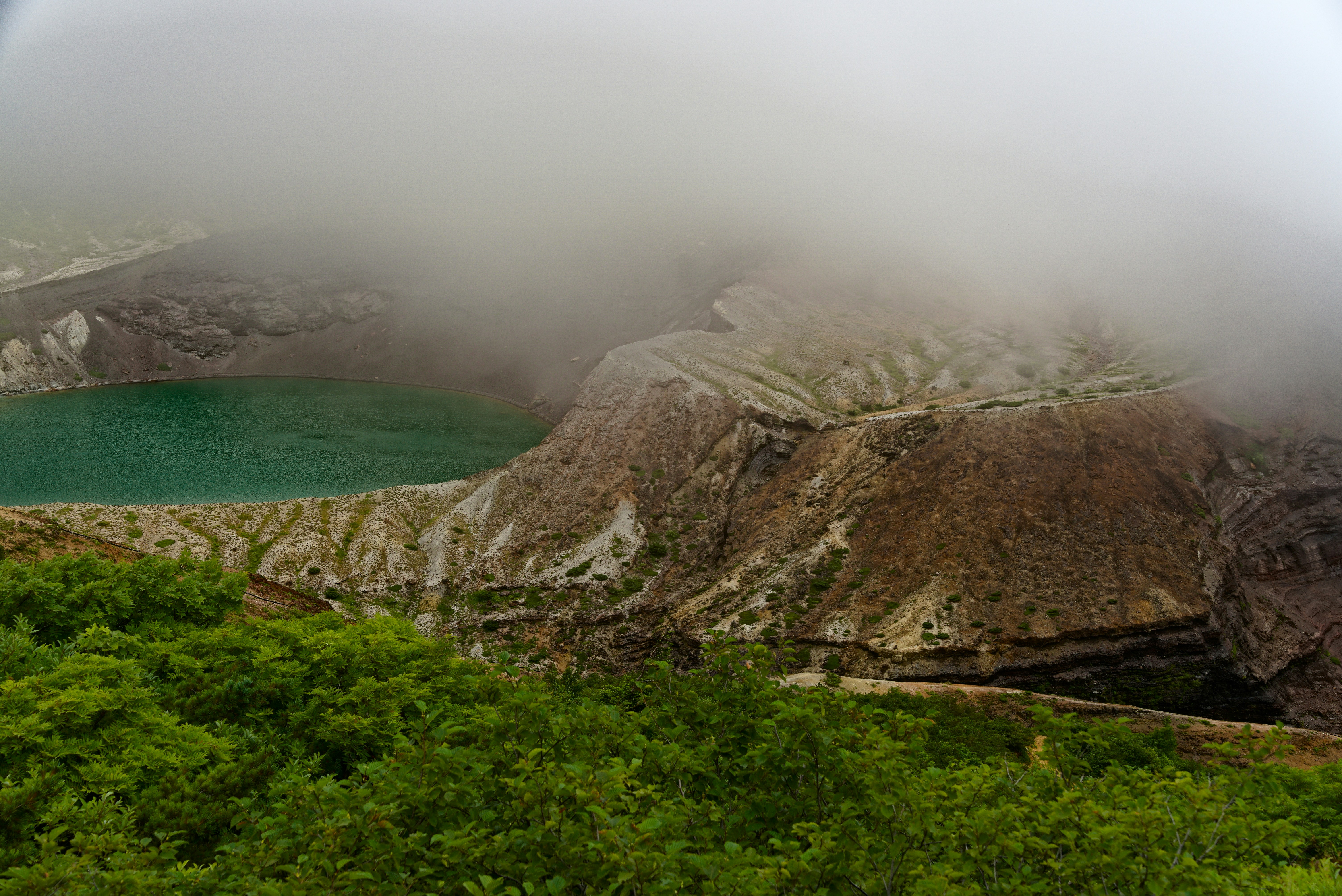 Emerald Crater with Mist Overhang