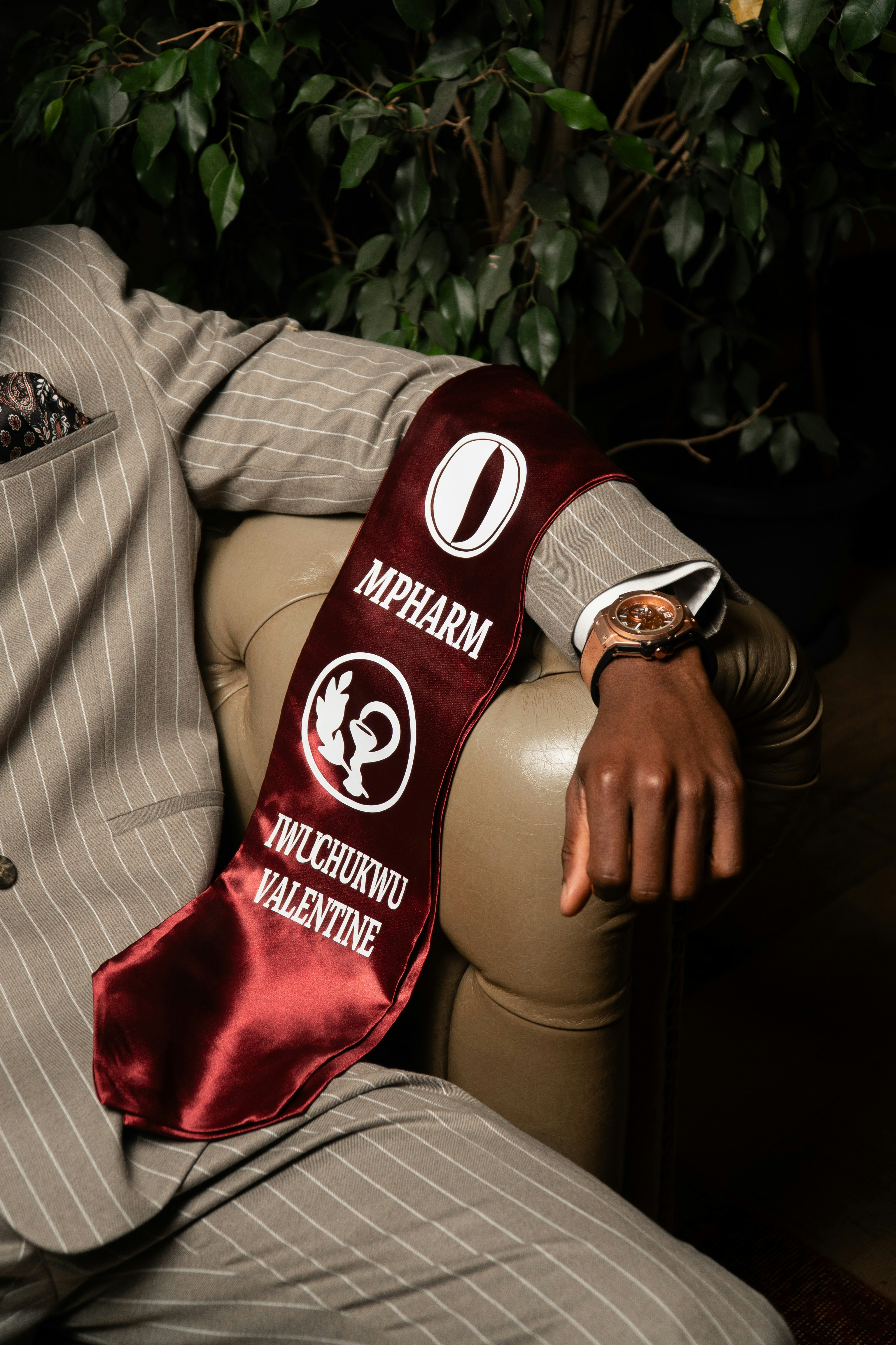 Valentine’s Court: A Dapper Moment on Velvet and Veins