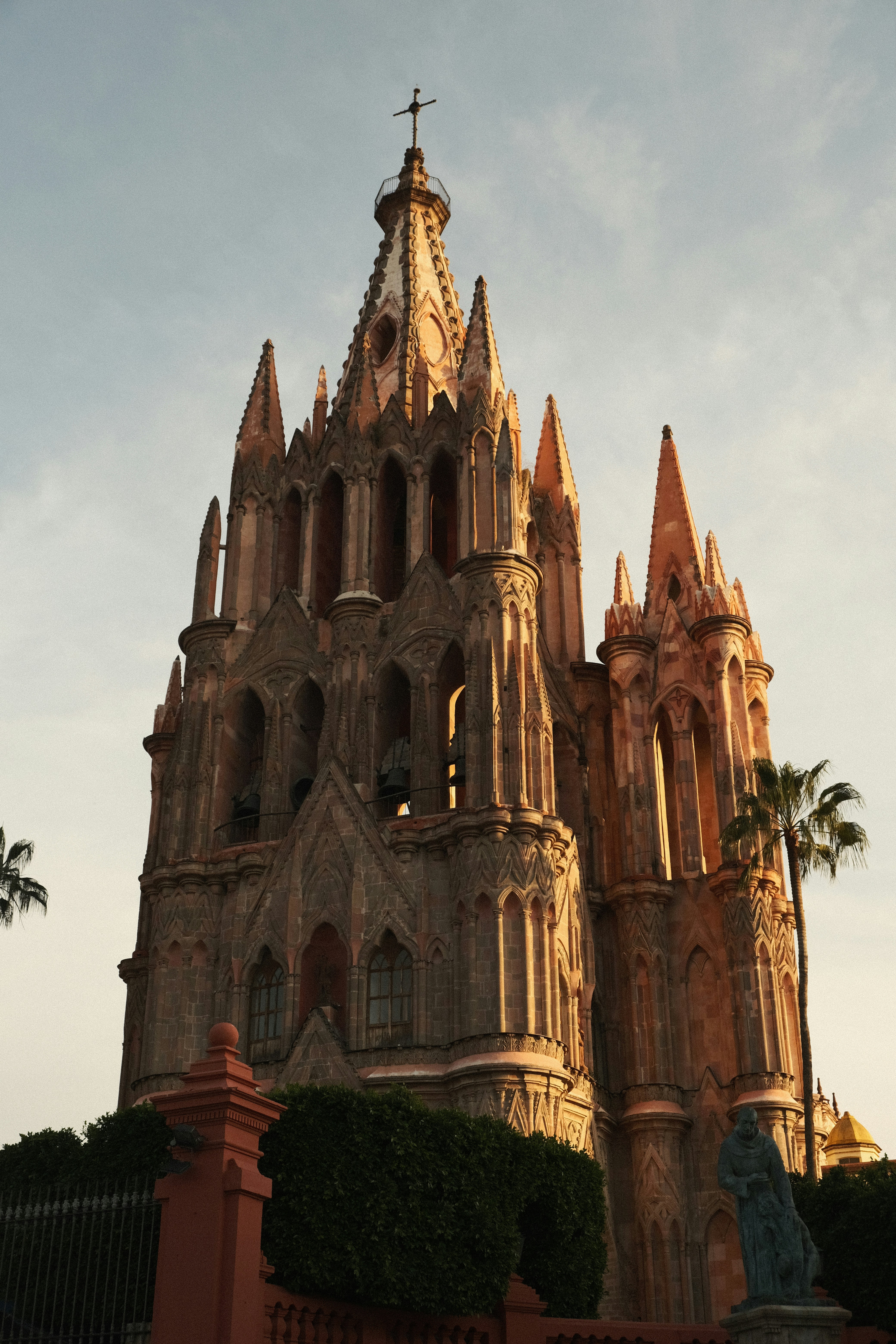 Gothic Spire Resplendent at Dusk