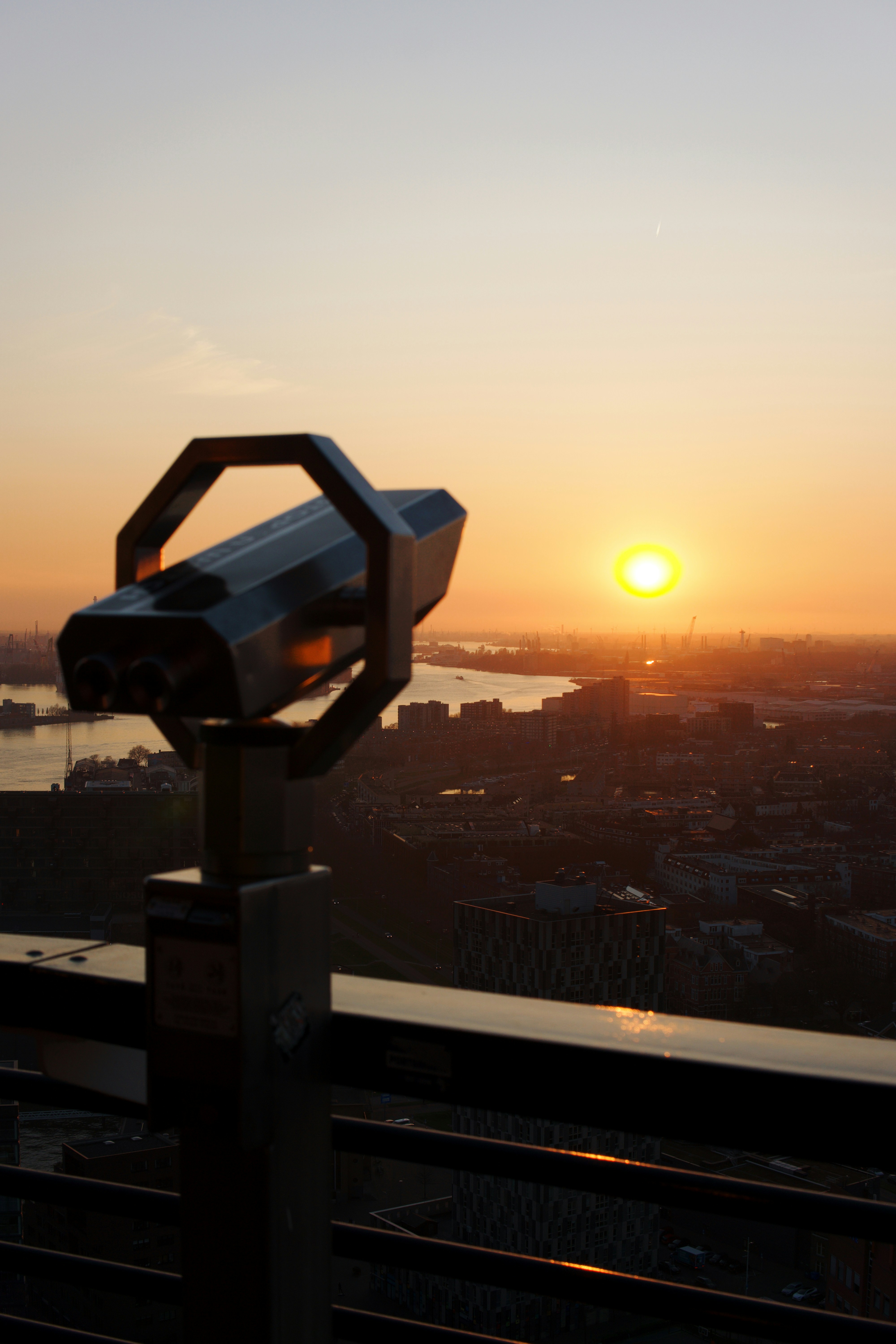 Sunset Overlook with a Corridor Telescope