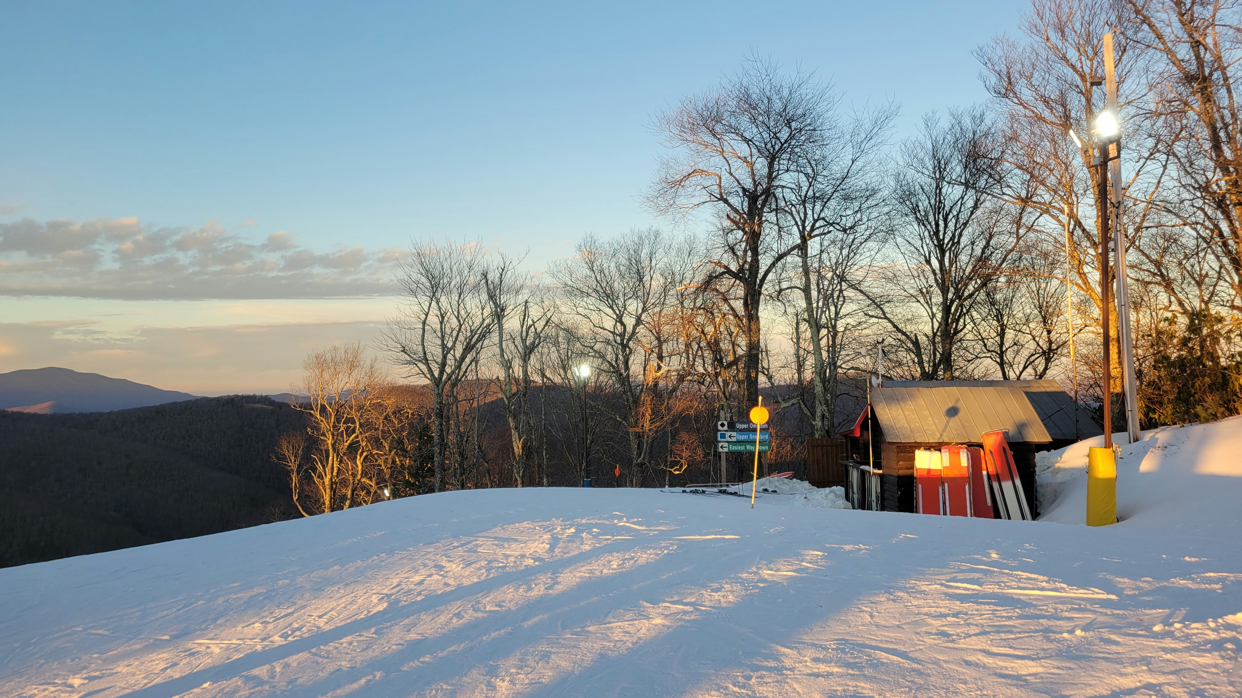 Snowbound Summit – A Quiet Window to Distant Pines