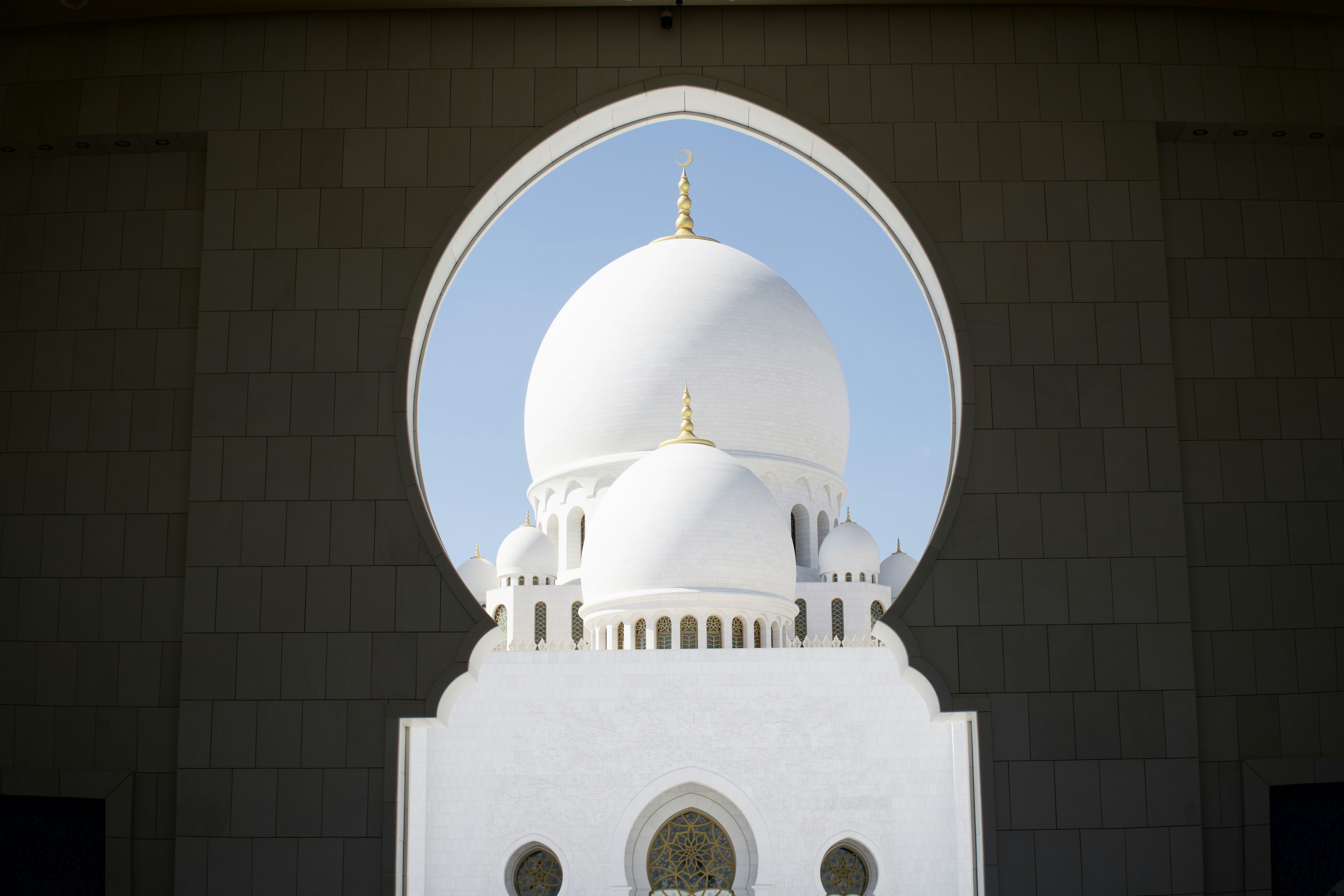 Harvest of Light: The Dome Framed by a Circular Portal