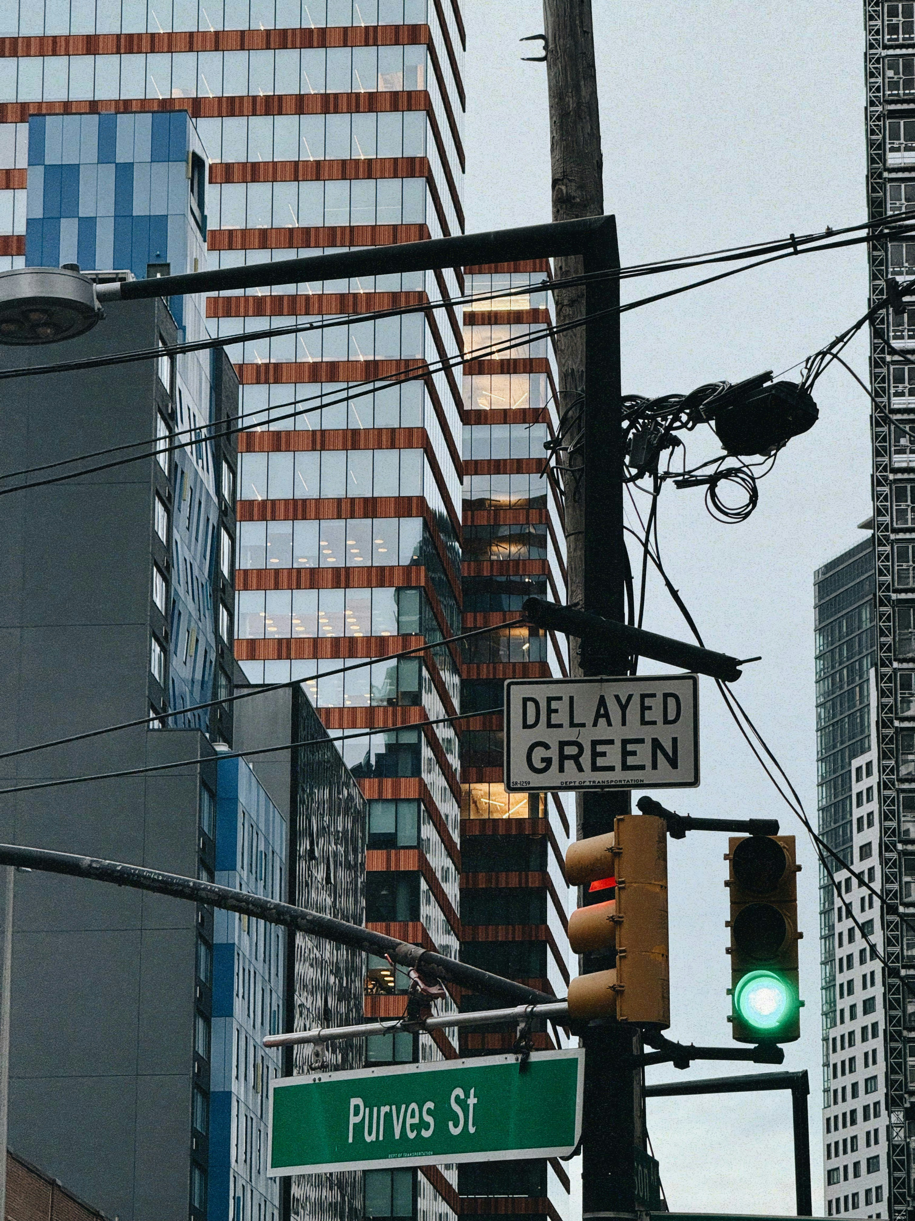 Green Light at Purves Street: Urban Geometry and Neon Signals