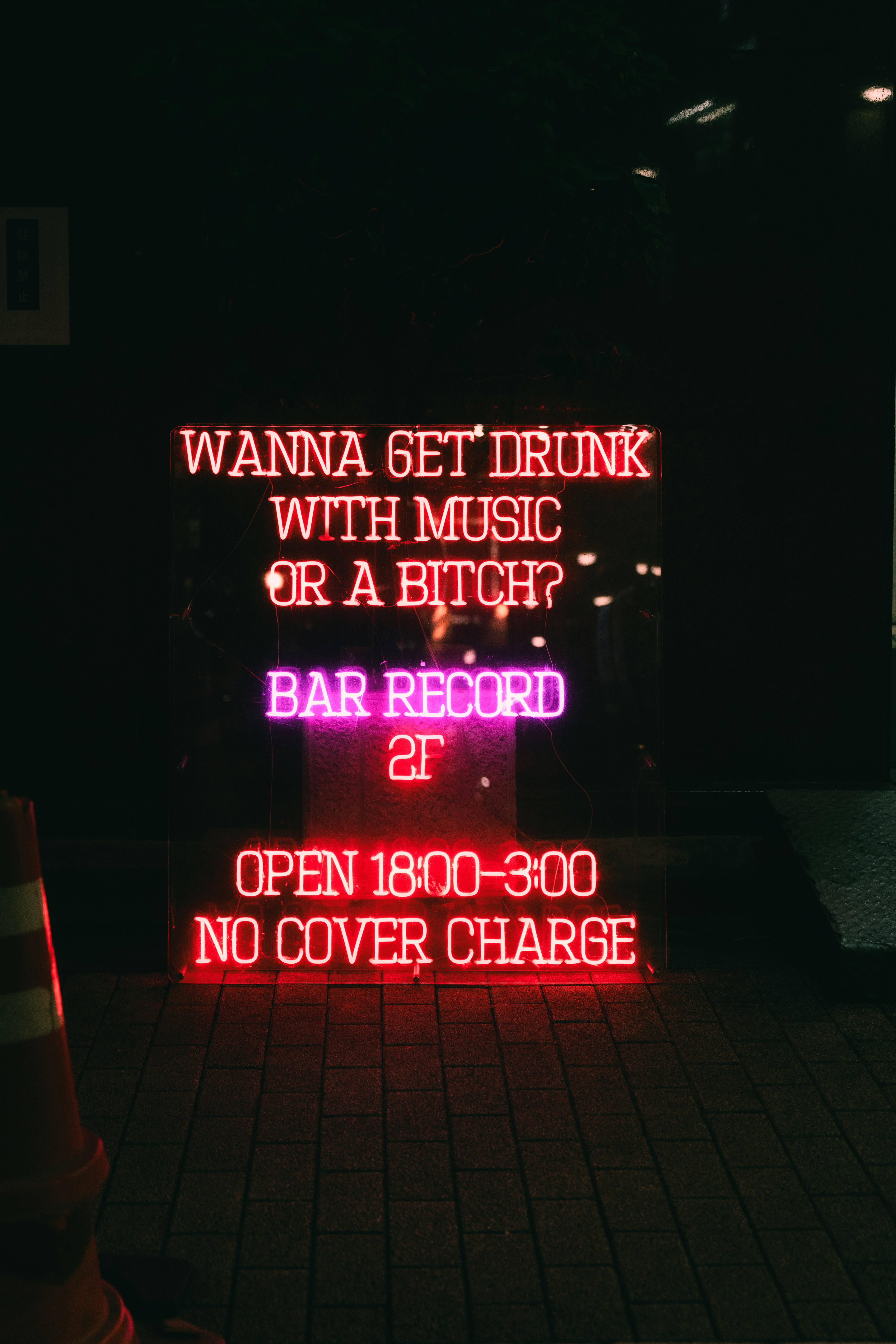 Neon Sign Portrait: Signing Night at the Open Door Bar