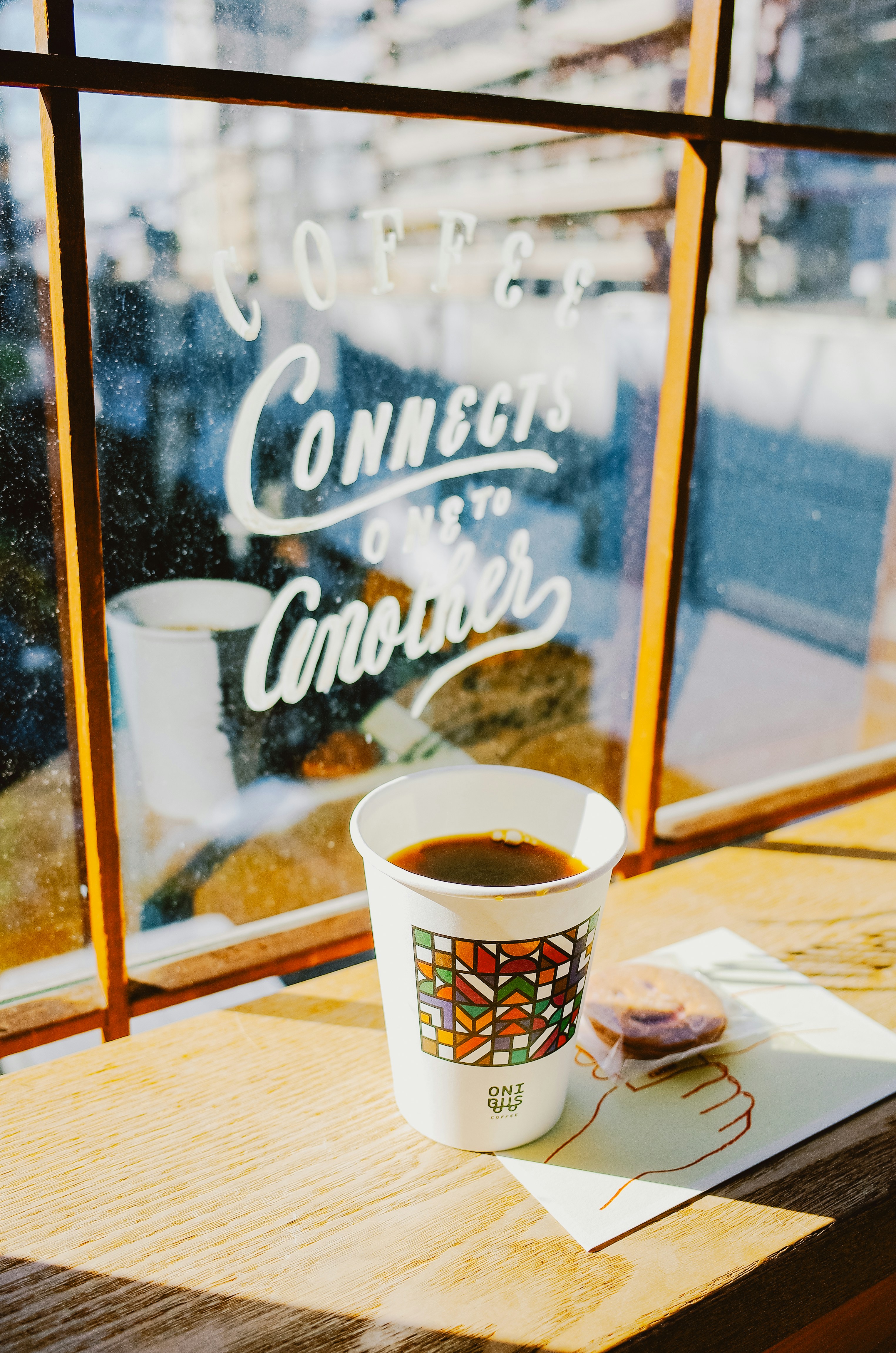 A Quiet Cup of Contrast: Coffee by the Window
