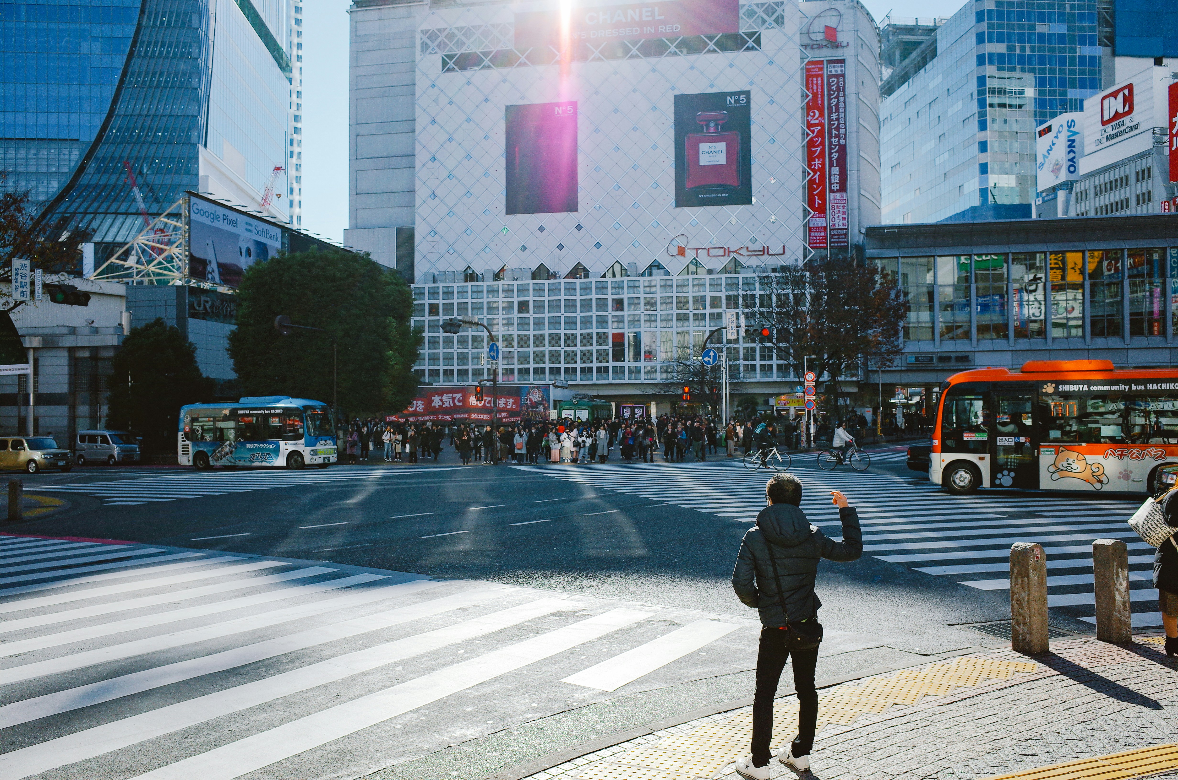 Crosswalk Commander: A Pedestrian Reaches for the Street’s Signal