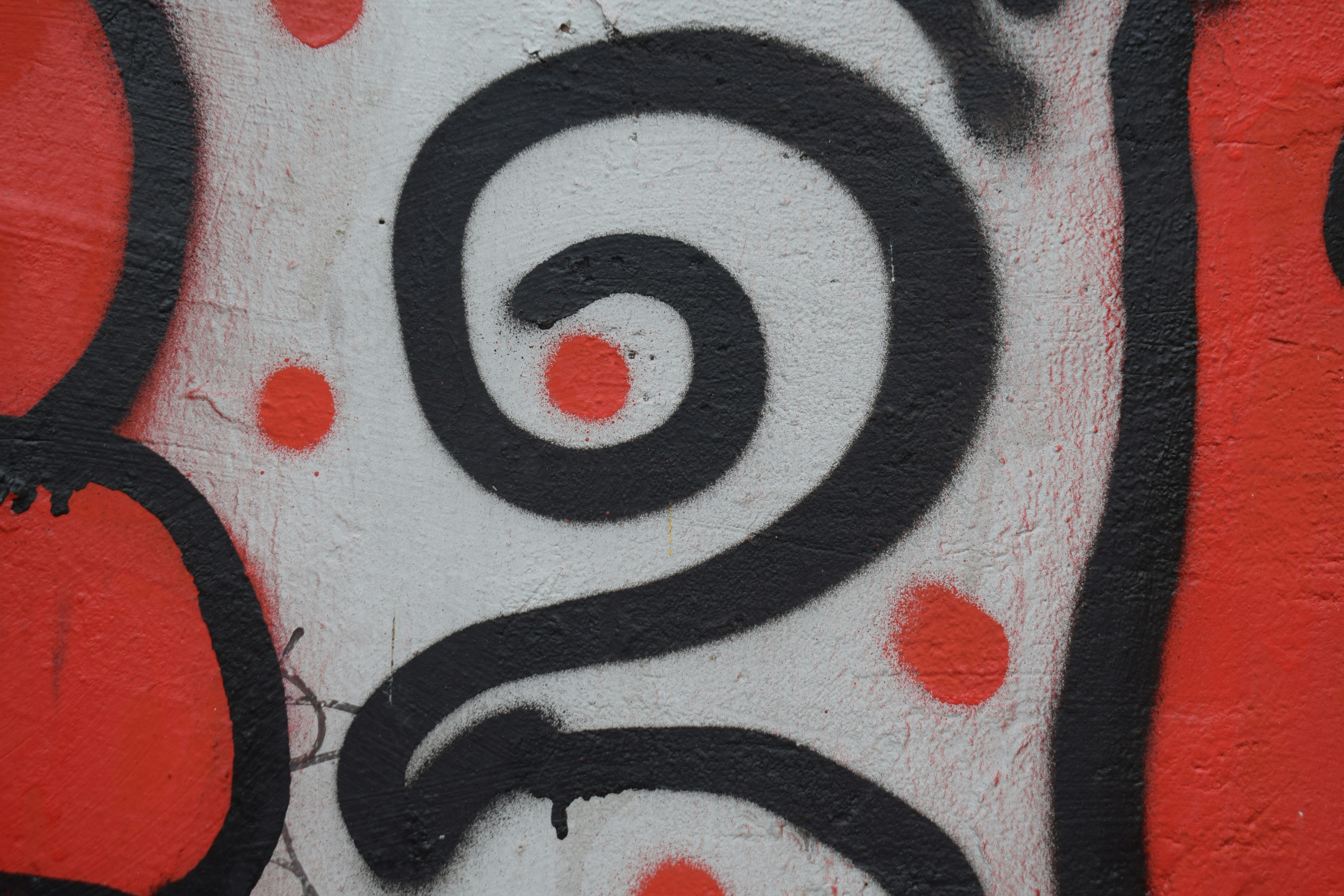 Spiral Glyphs: Close-Up on Bold Graffiti Curl