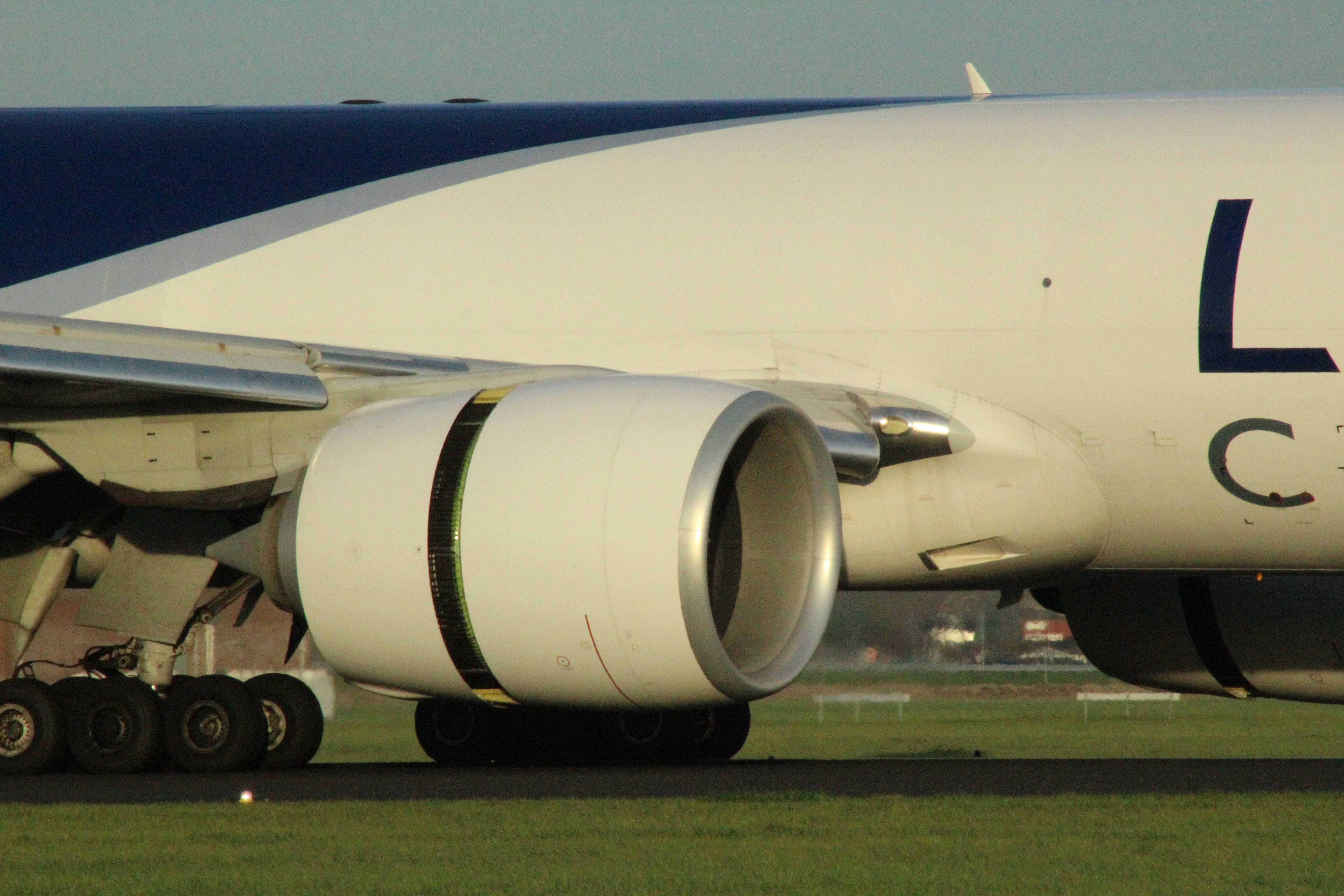 Jet Engine Close-Up: The Heart of a Wide-Body at Rest
