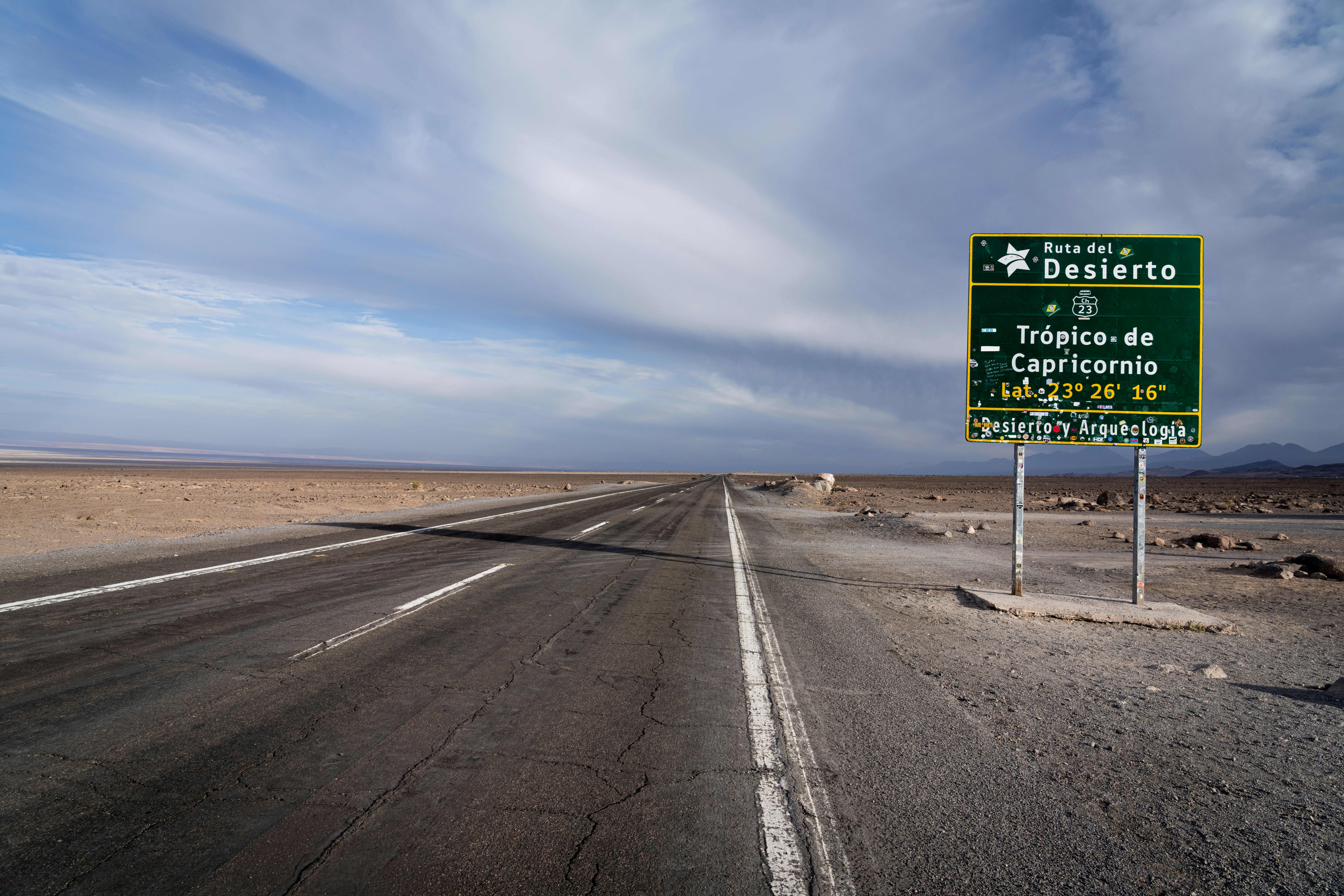 Desert Highway Signage at the Edge of Oblivion
