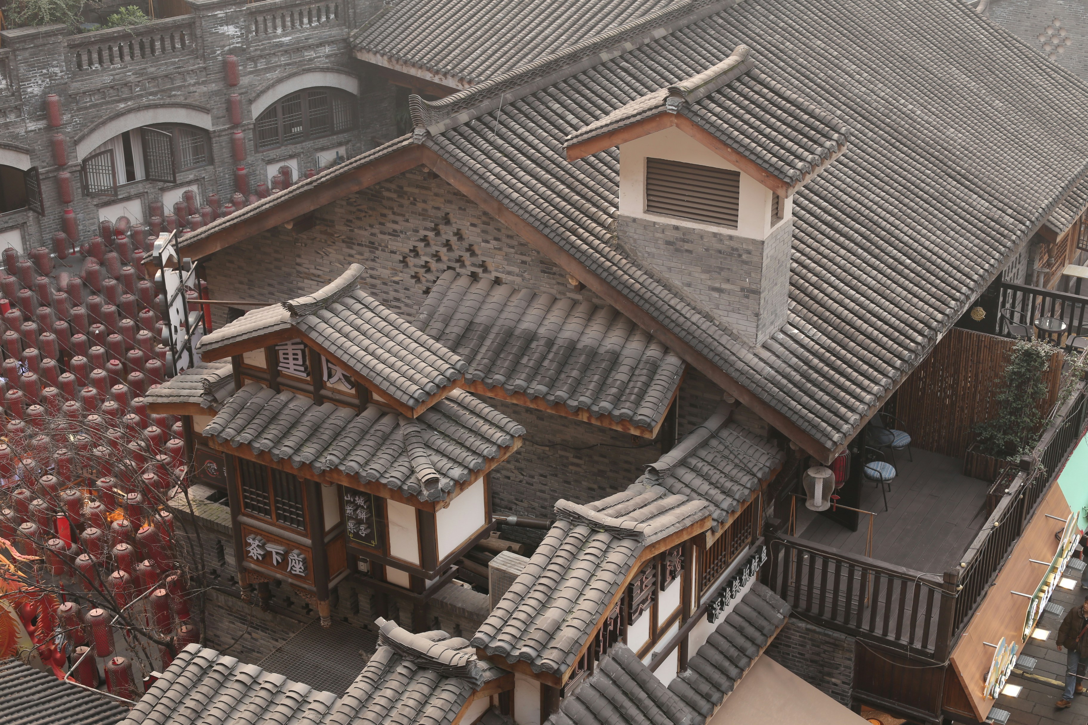 Terracotta Rooftops and Lantern-lined Courtyards