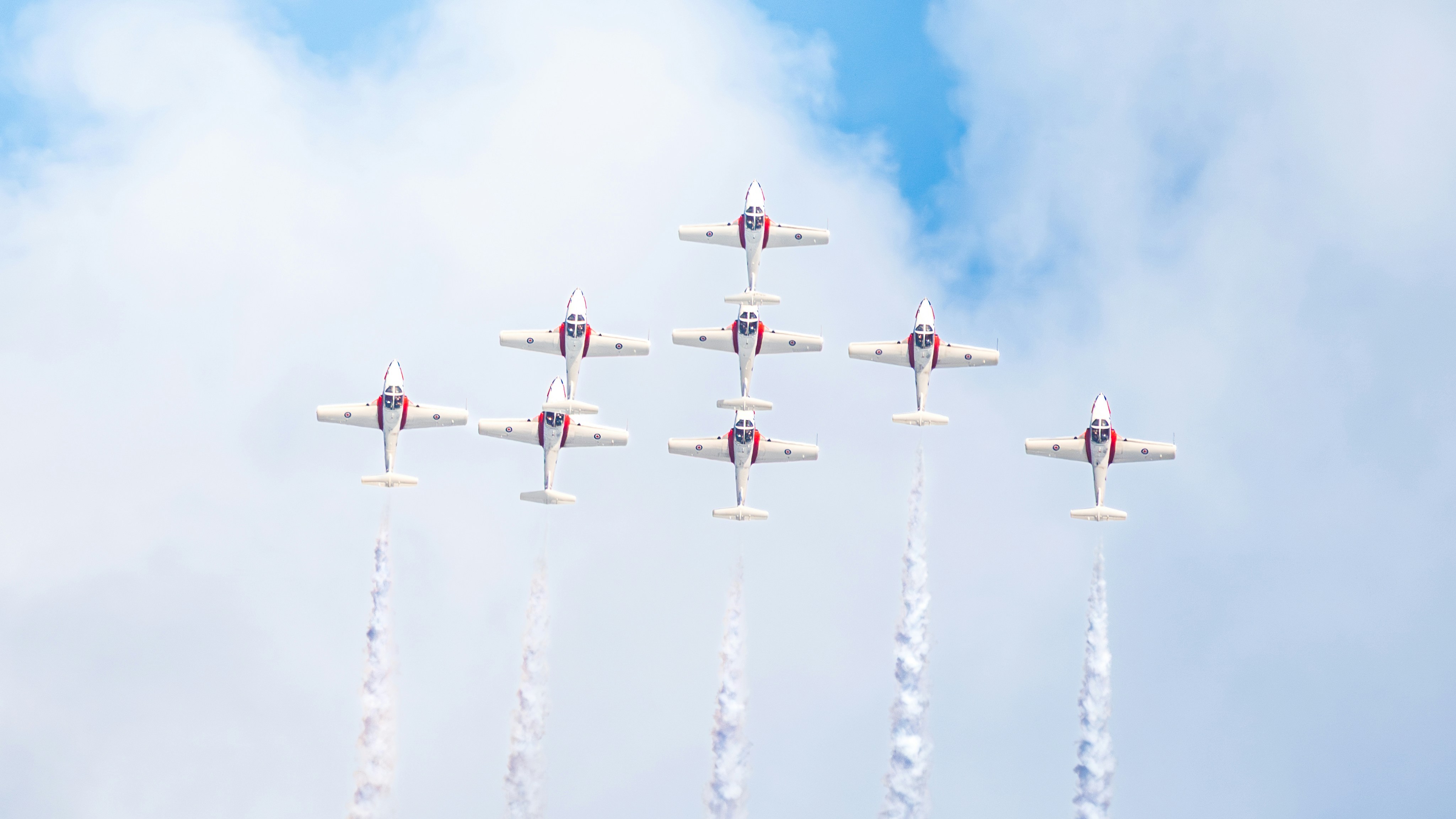 Nine-Jet Sky Show: Coordinated Echoes through the Clouds