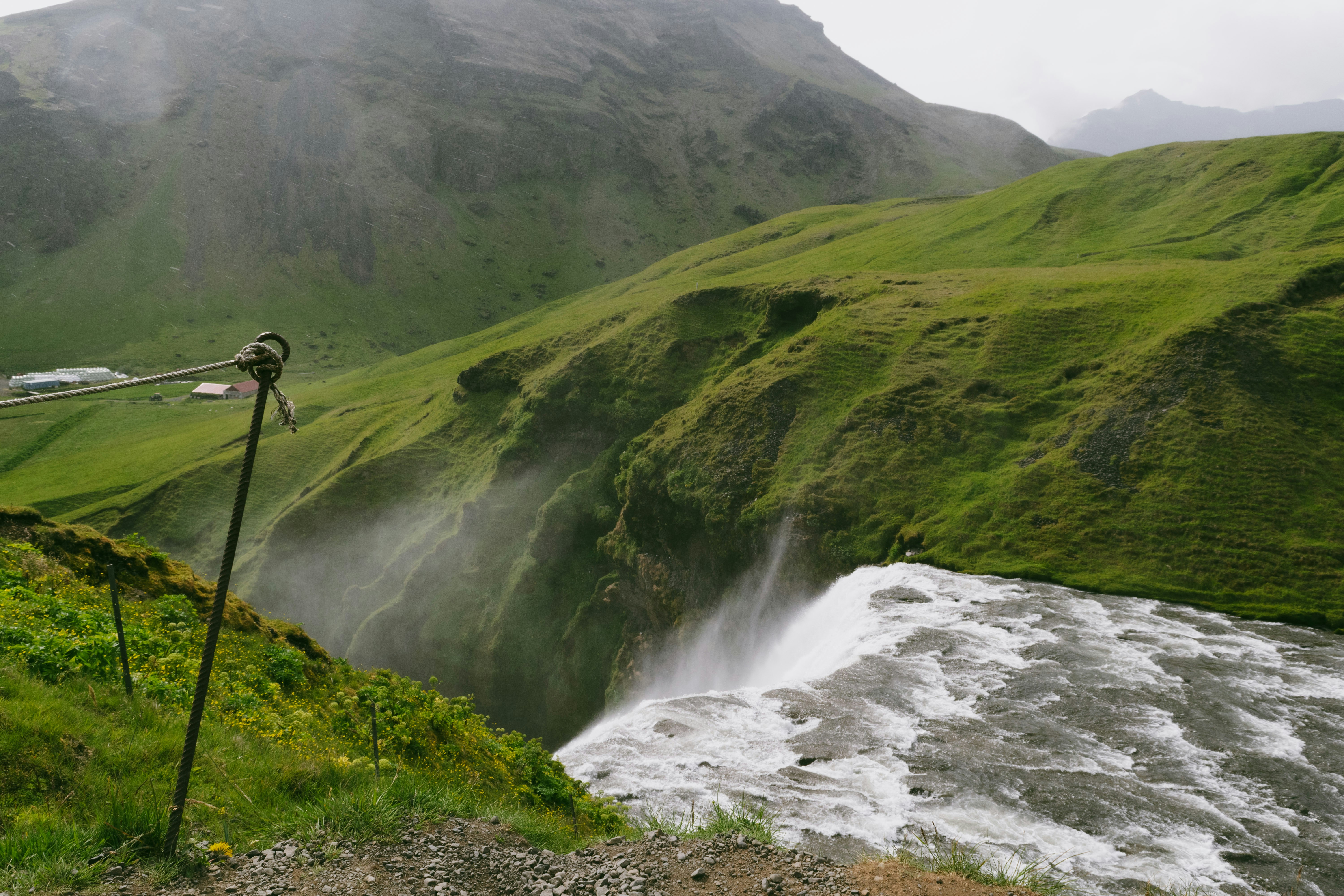 Rushing Veil Over the Green Gorge