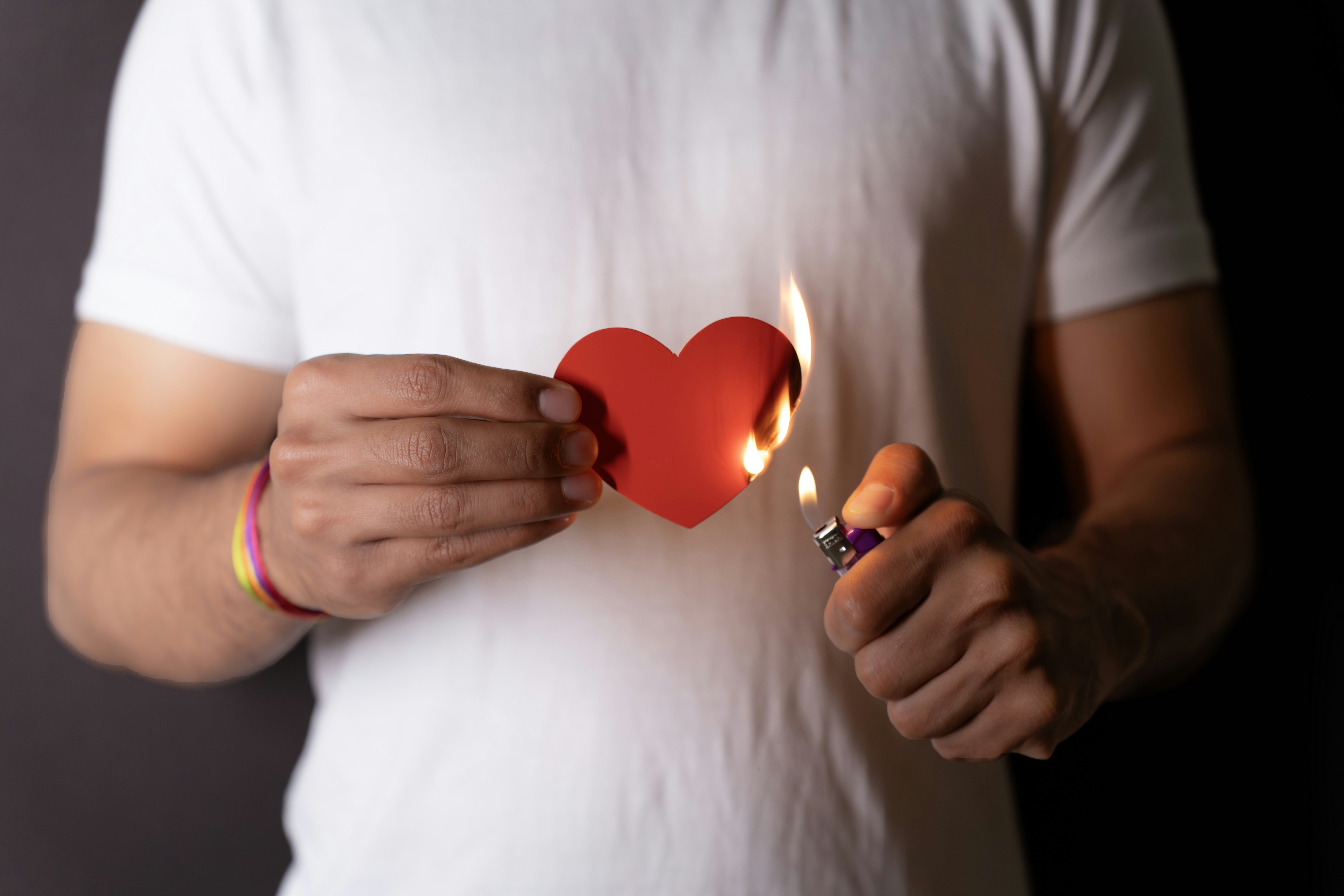Flame-lit Heart: A Simple Gesture with a Whimsical Fire