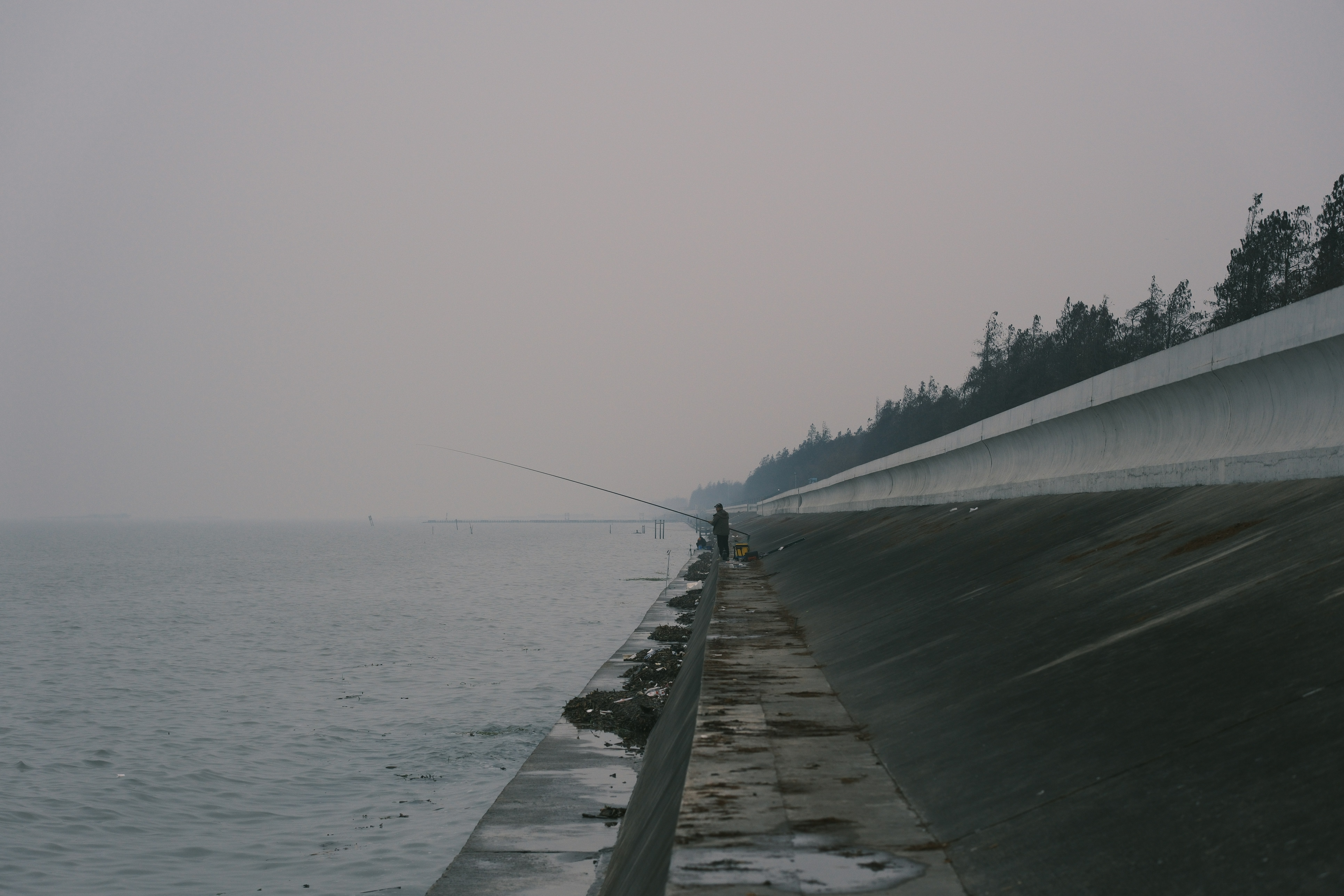 The Zephyr Line: Fisherman at the Wistful Breakwater