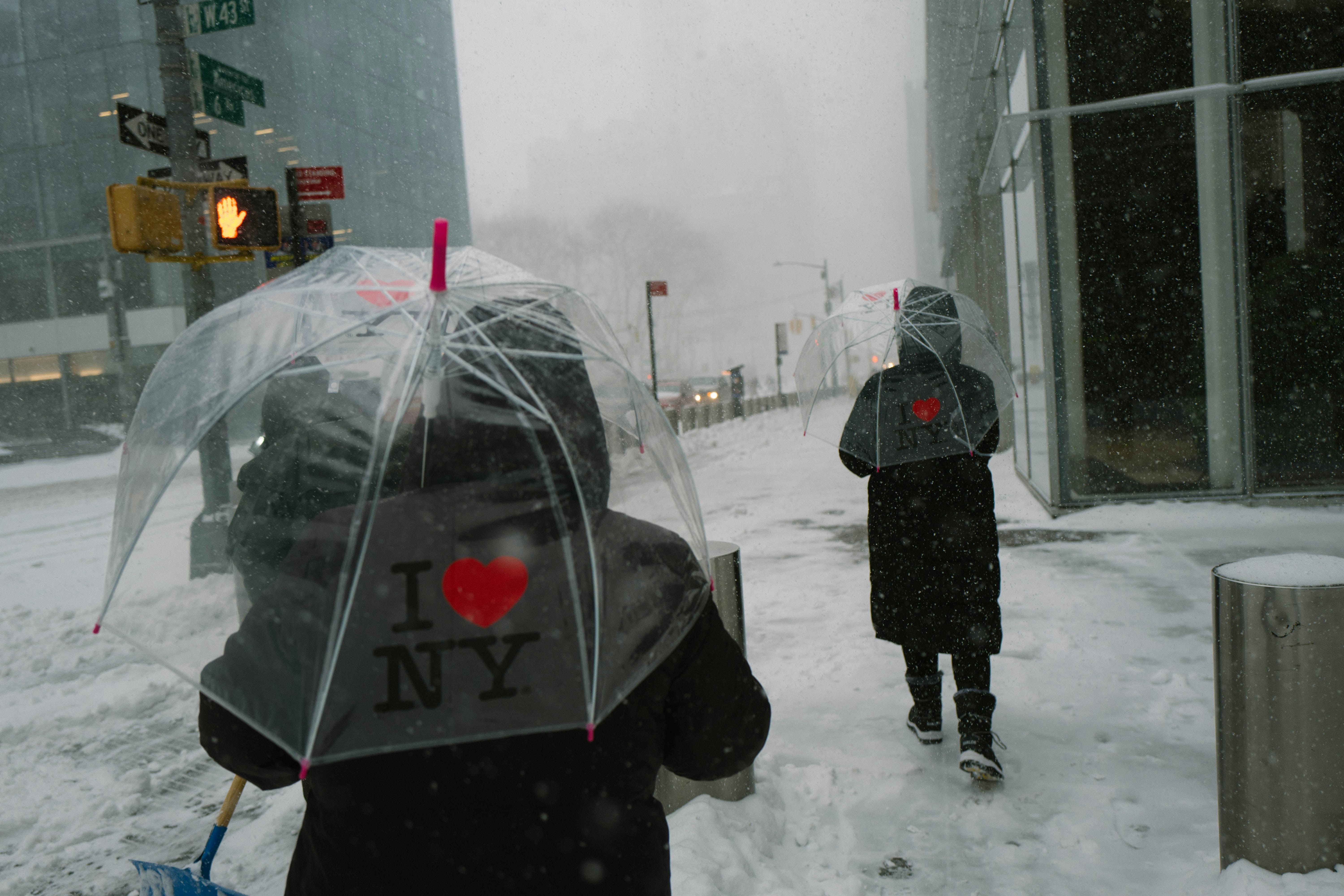 Clear Window, Quiet City: Snowy Streets in Clear Glass