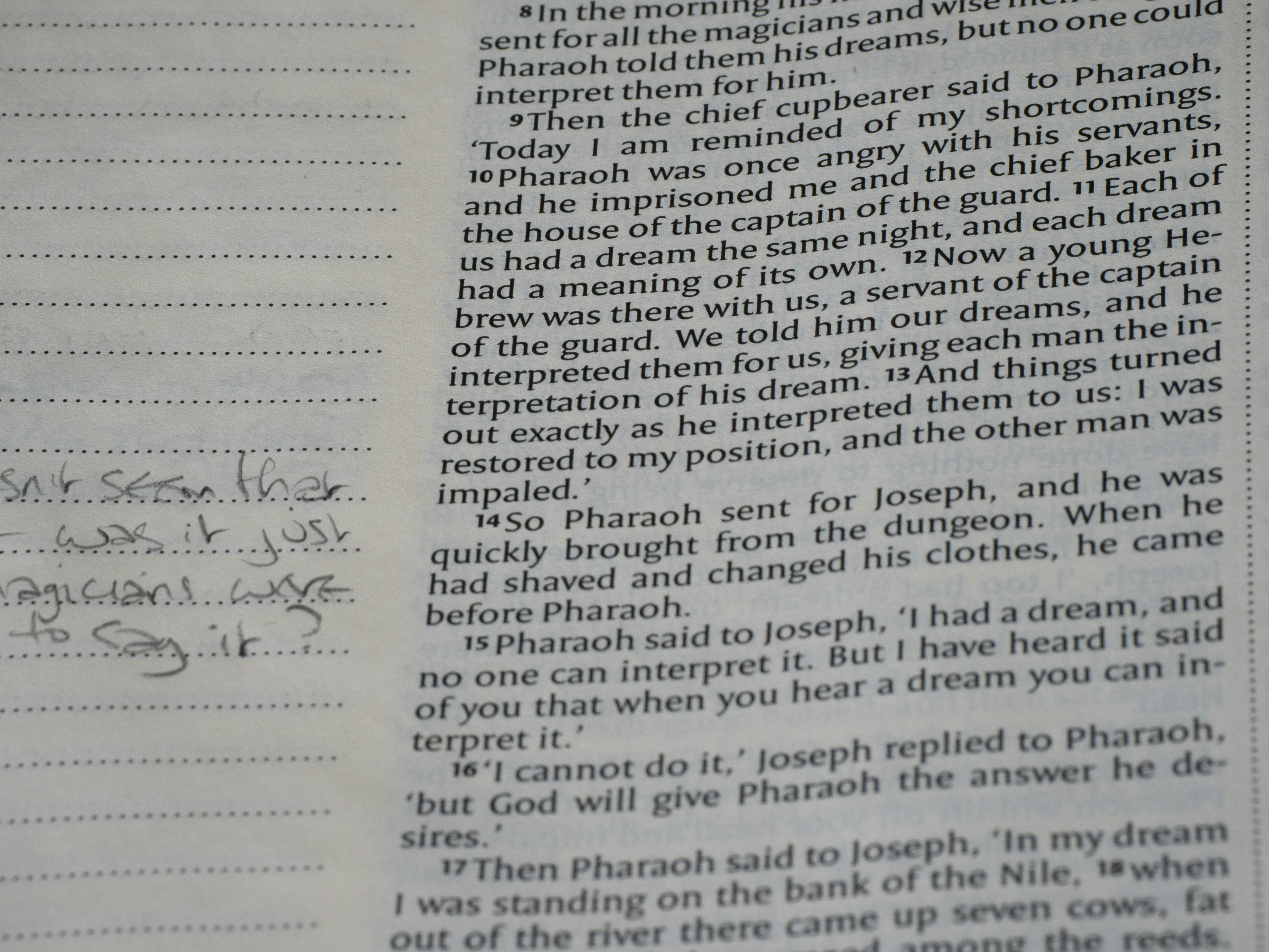 Handwritten notes beside a bible passage photo – Free Book Image on ...