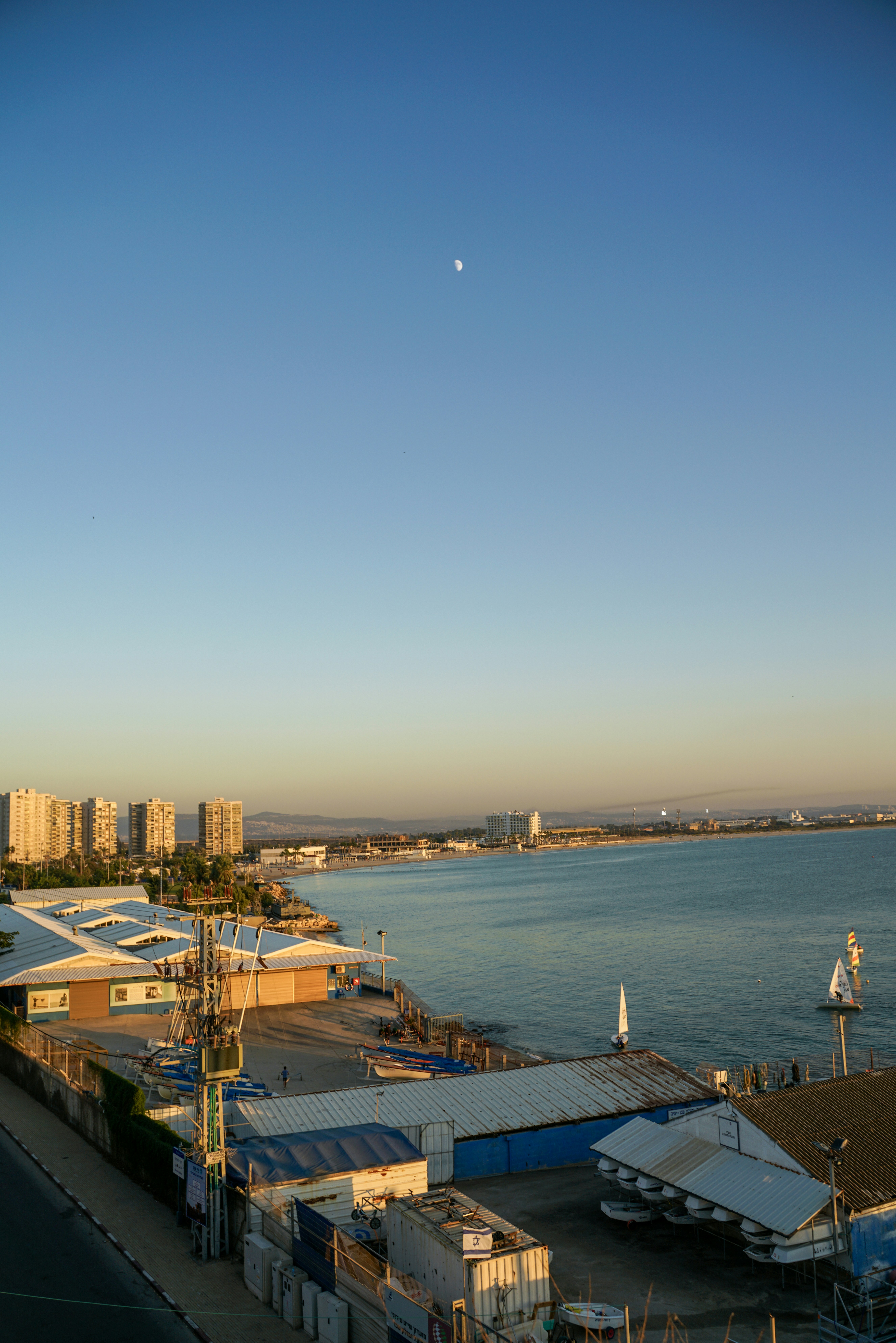 Dawn by the Docks: Seafront Low Angle