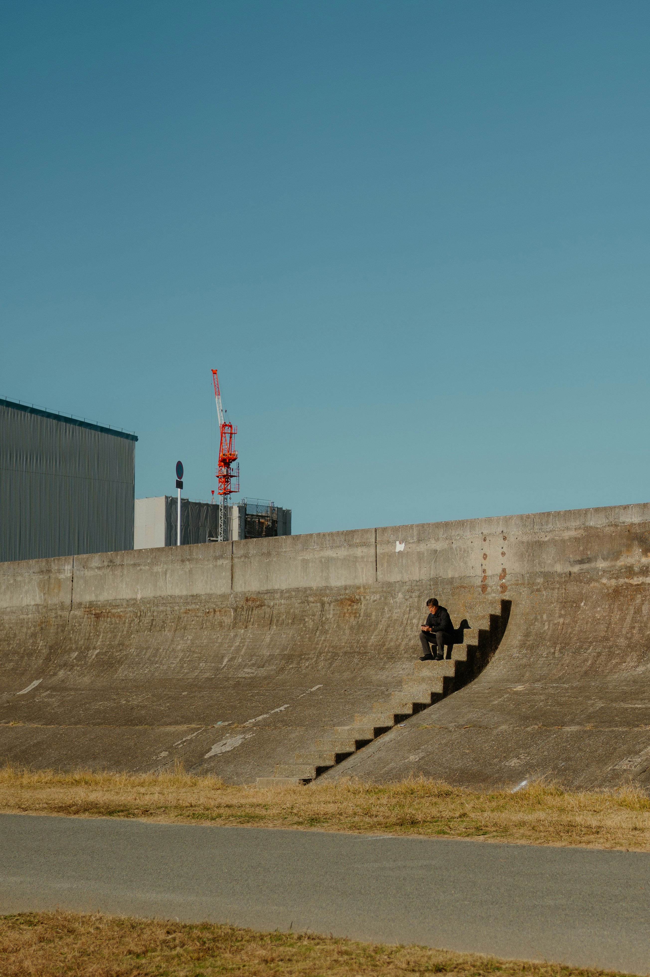 Solitary Moment on the Concrete Trough