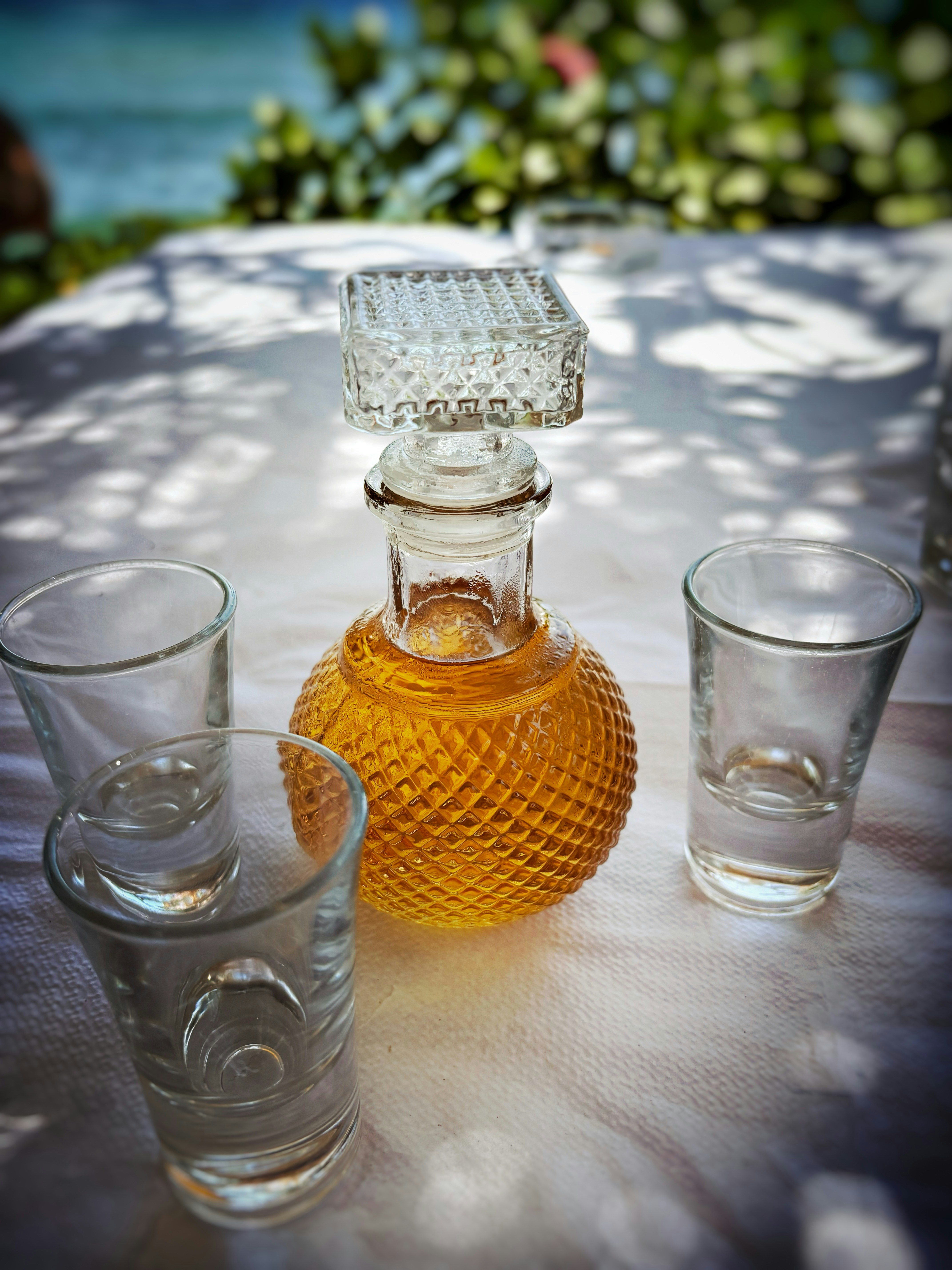 Amber Decanter Gathering: Glassware Center Stage