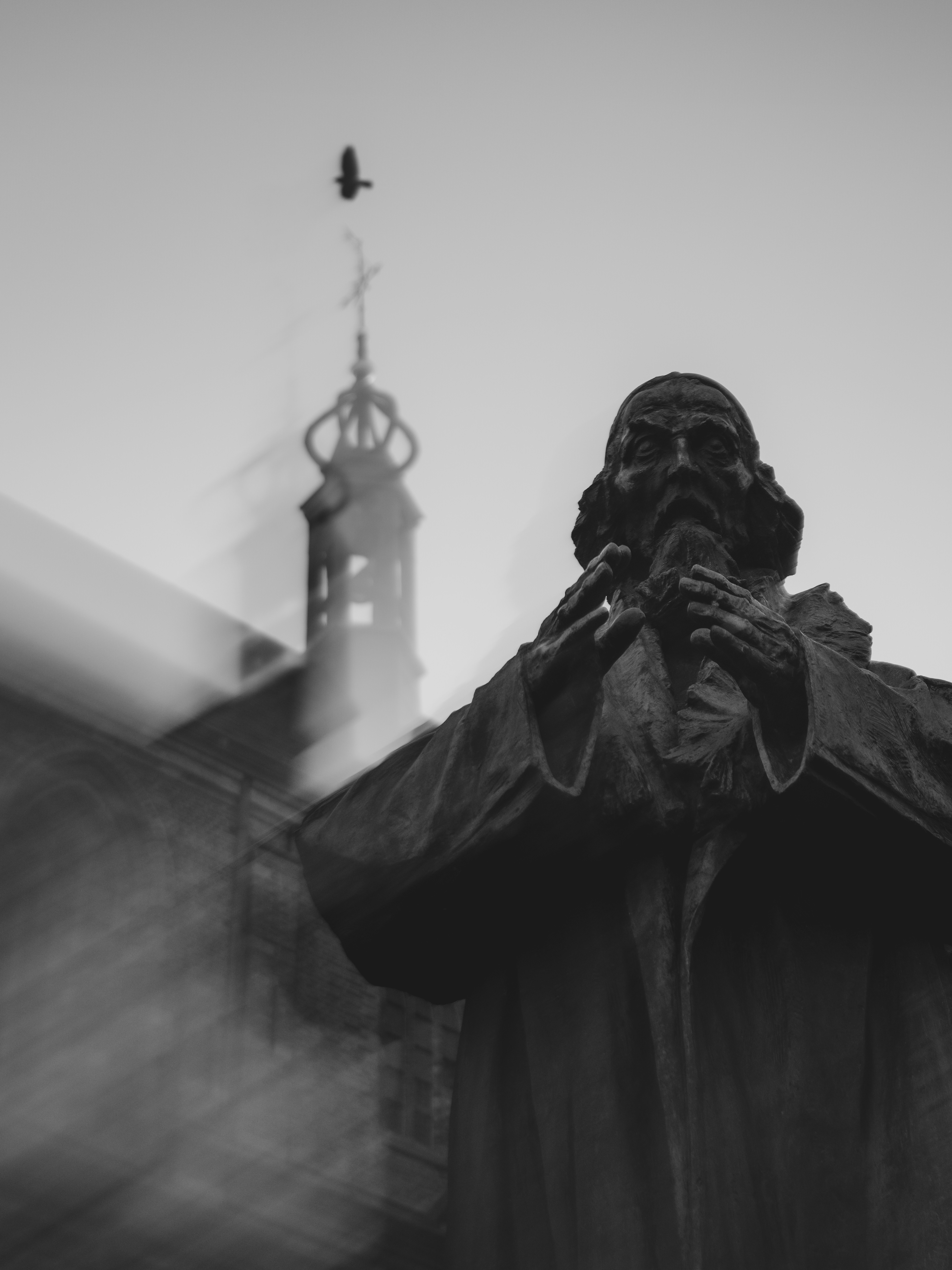 Echoes of Vigilance: A Monumental Gaze Beneath the Clocktower