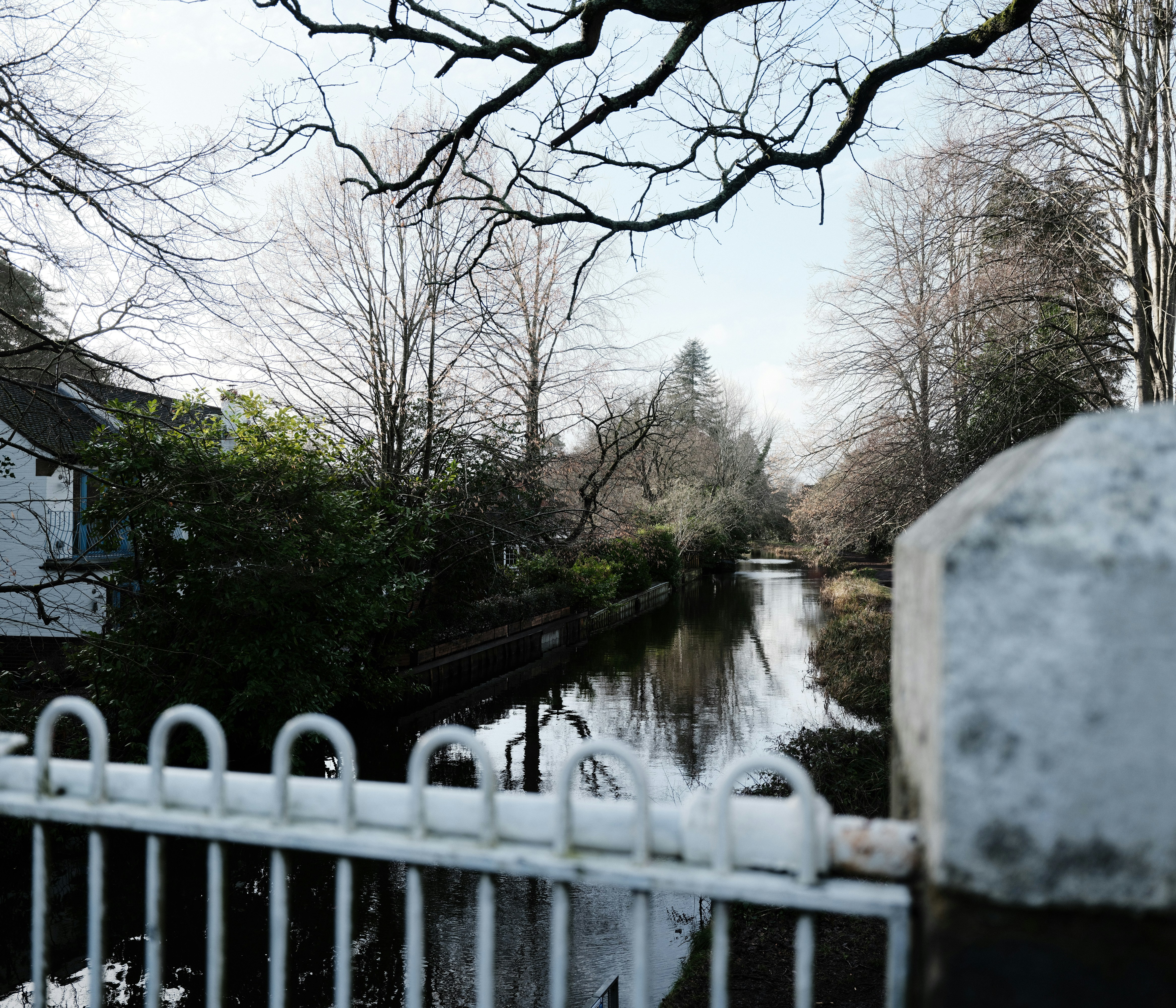 Bridge of Winter Quiet by the Canal