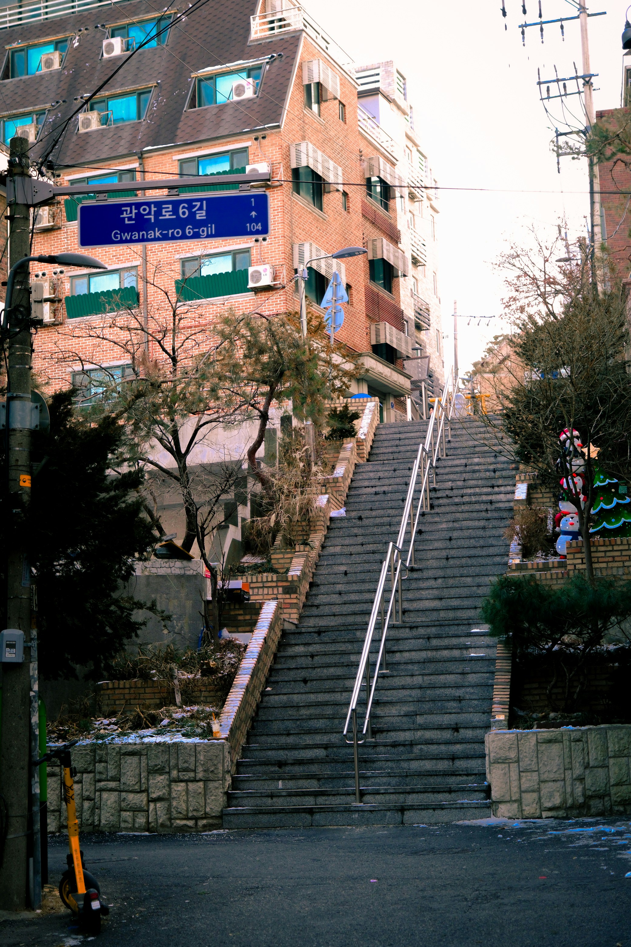 Staircase Through a Bricked Urban Bend