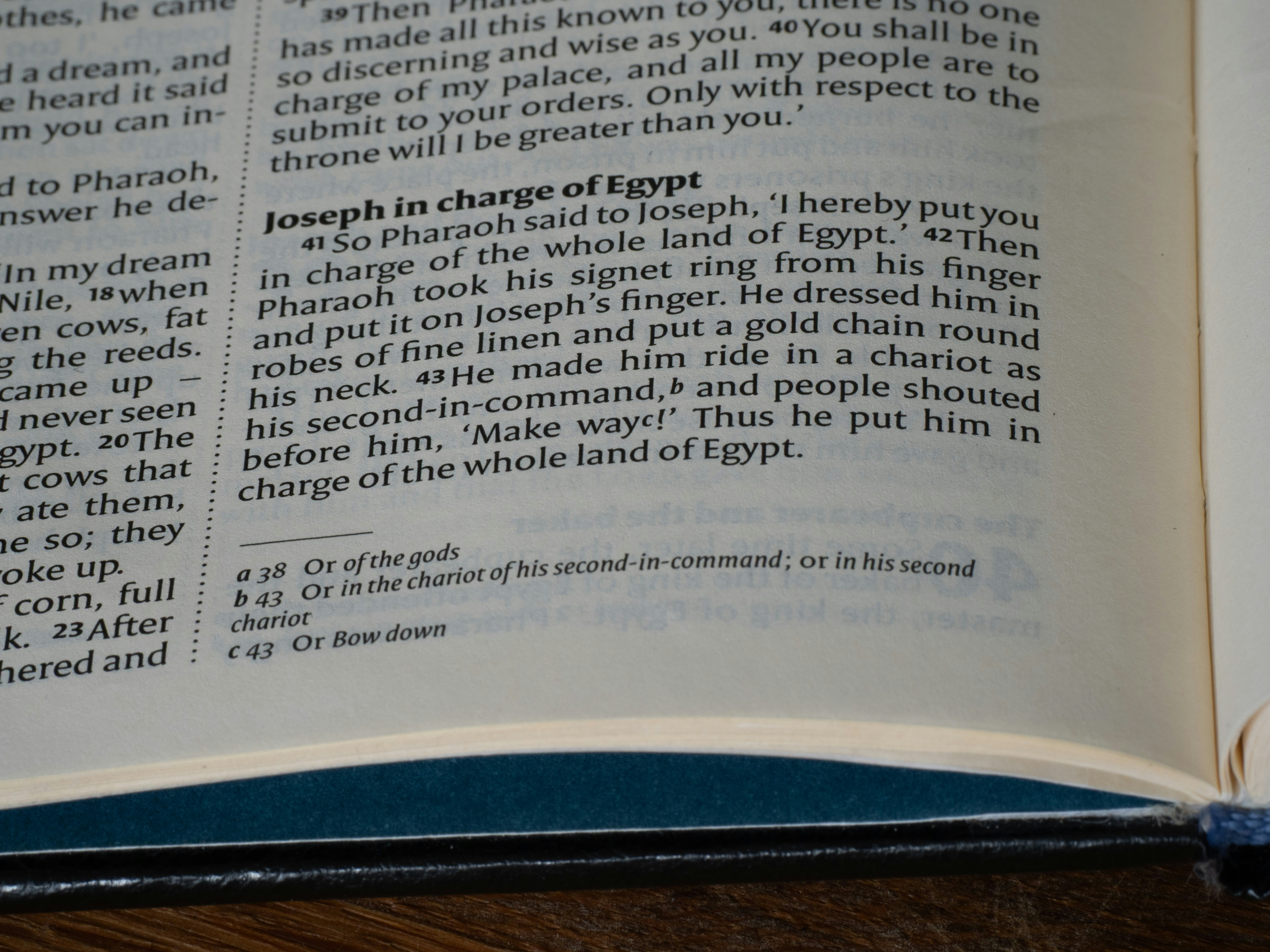 Close-Cropped Bible Text: A Page of Joseph in Ancient Script
