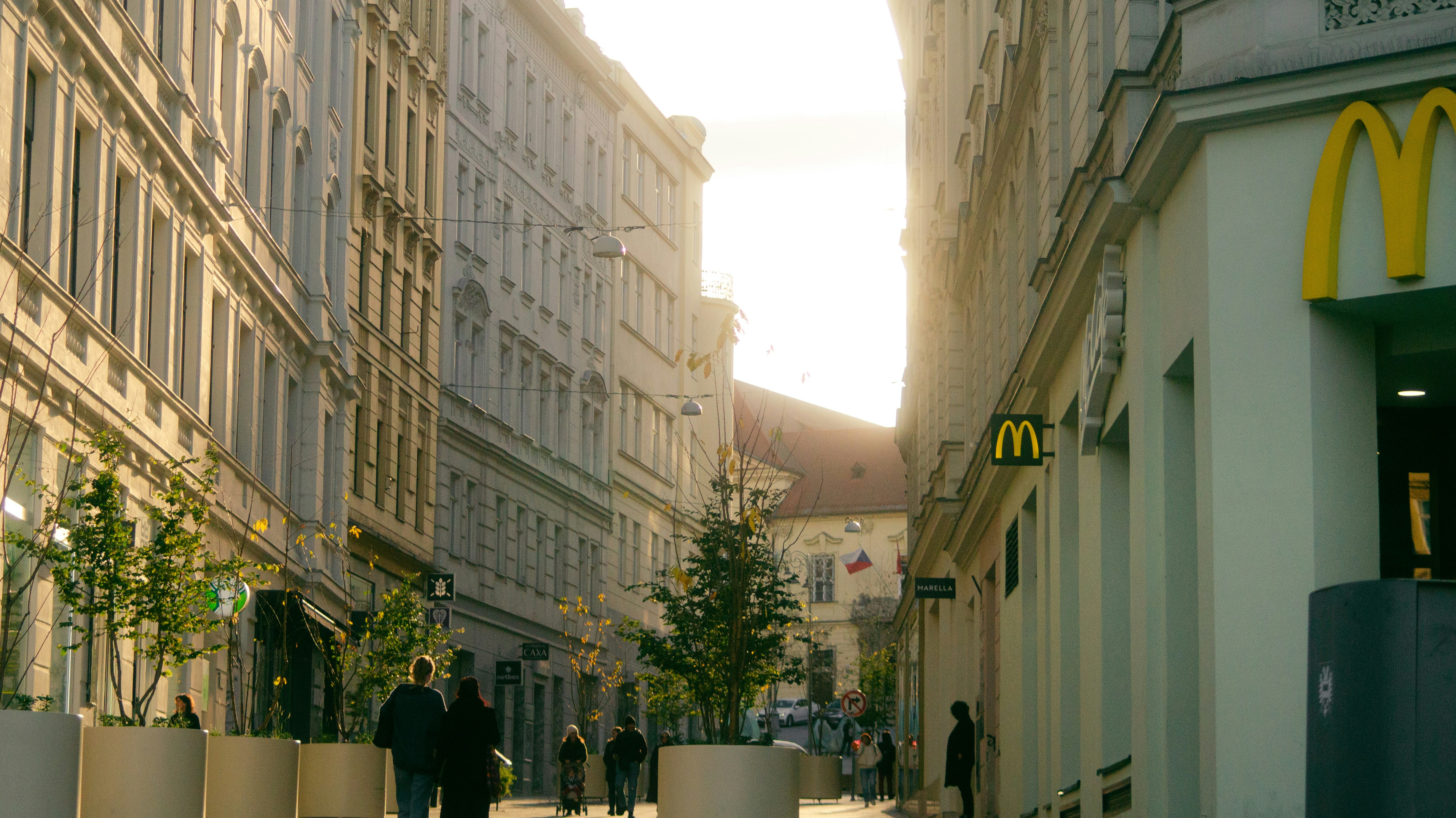 Golden Hour Stroll Past a Quarter-century Arcades