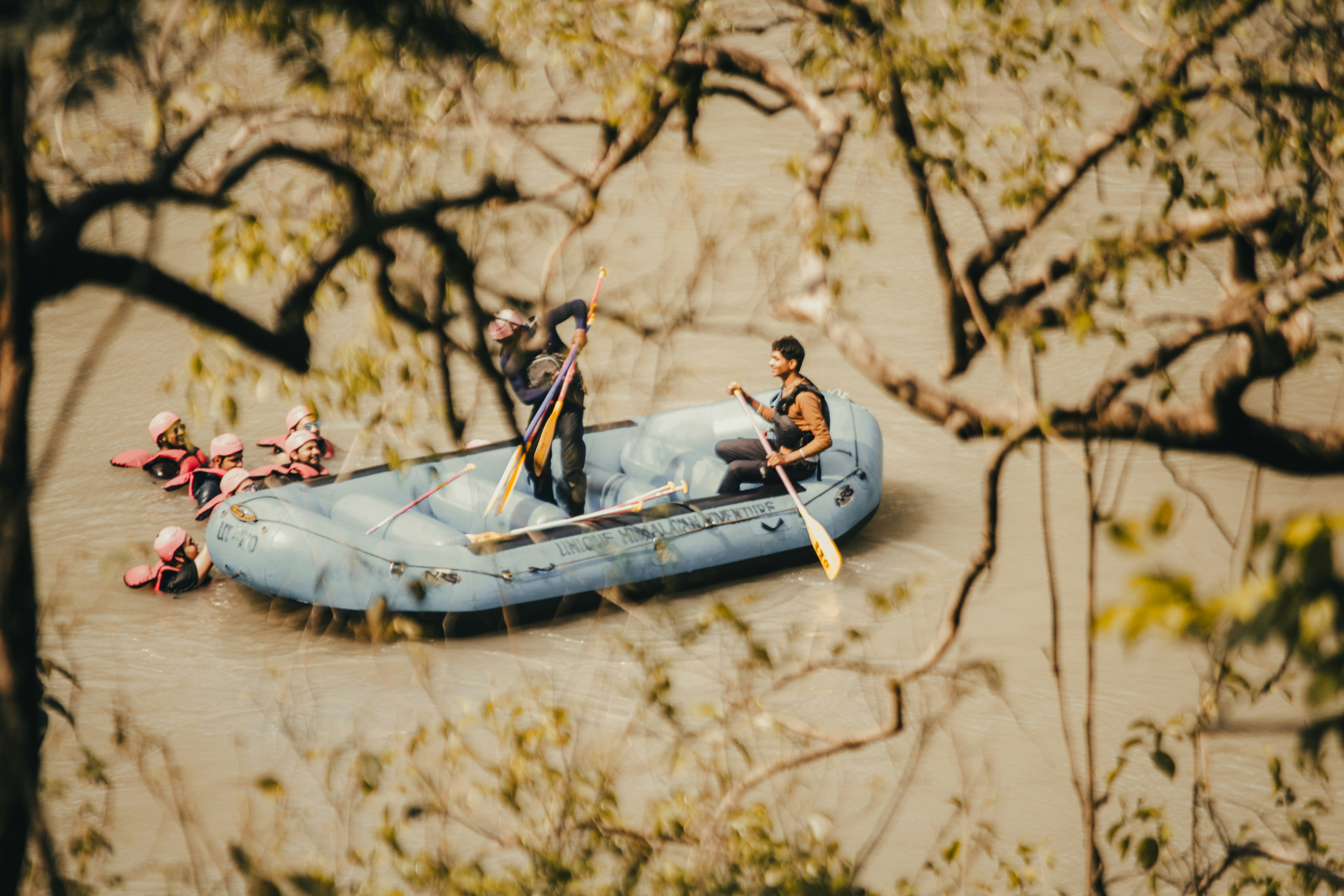 Raft with Adventurers: A Riverine Escape in Soft Focus