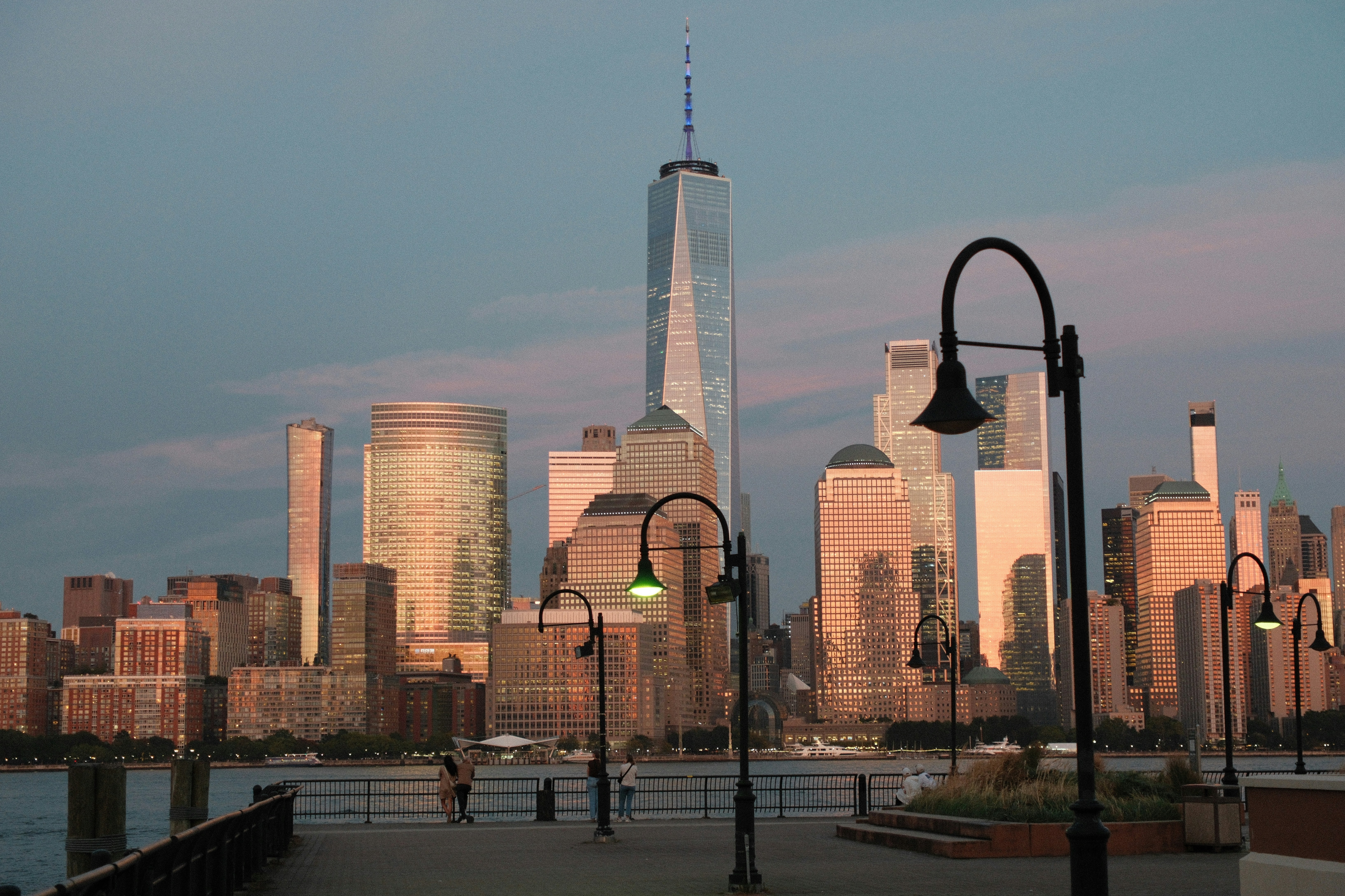 Evening Promenade Over the Manhattan Waterline