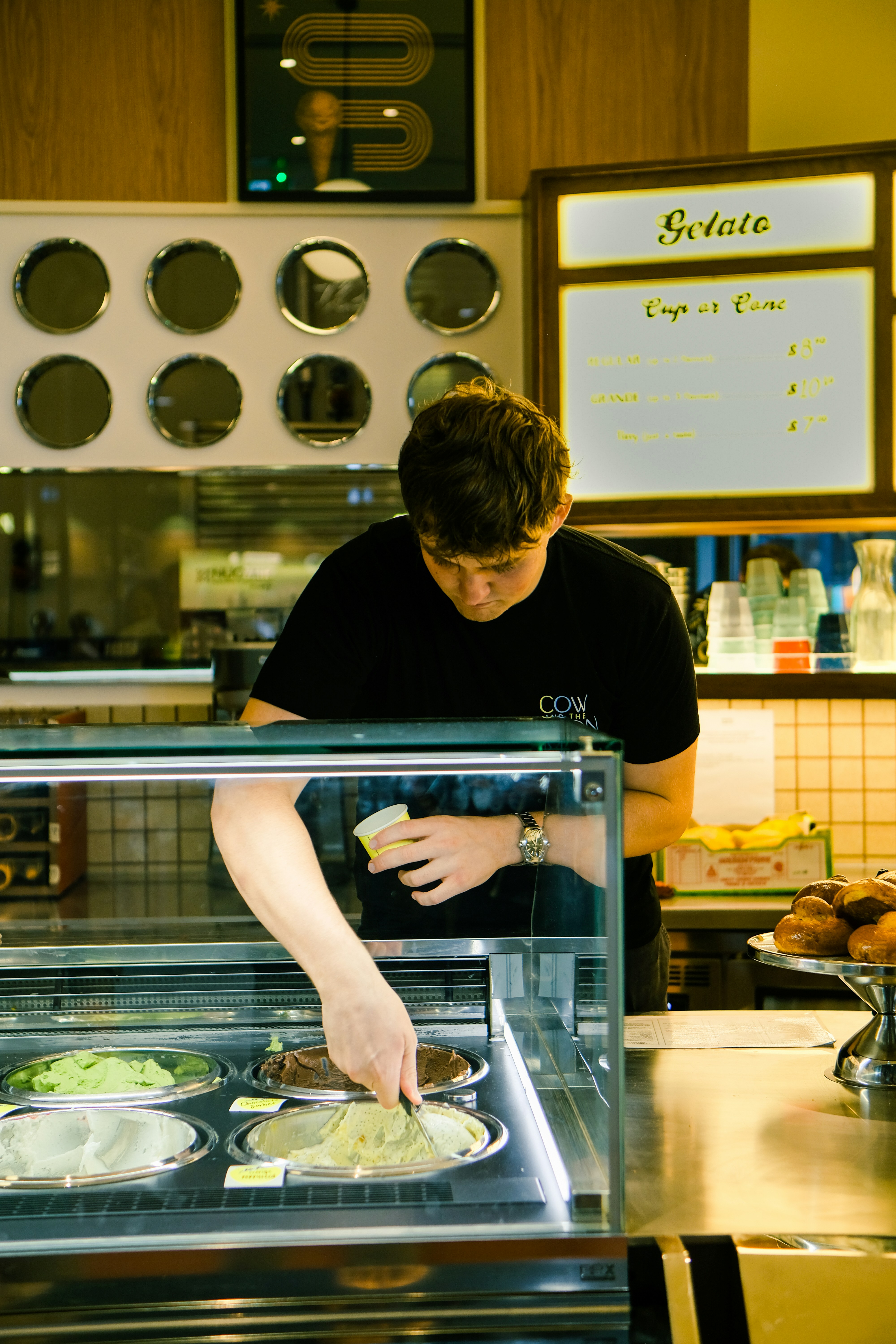 Center Scoop: A Barista’s Focus at the Gelato Bar