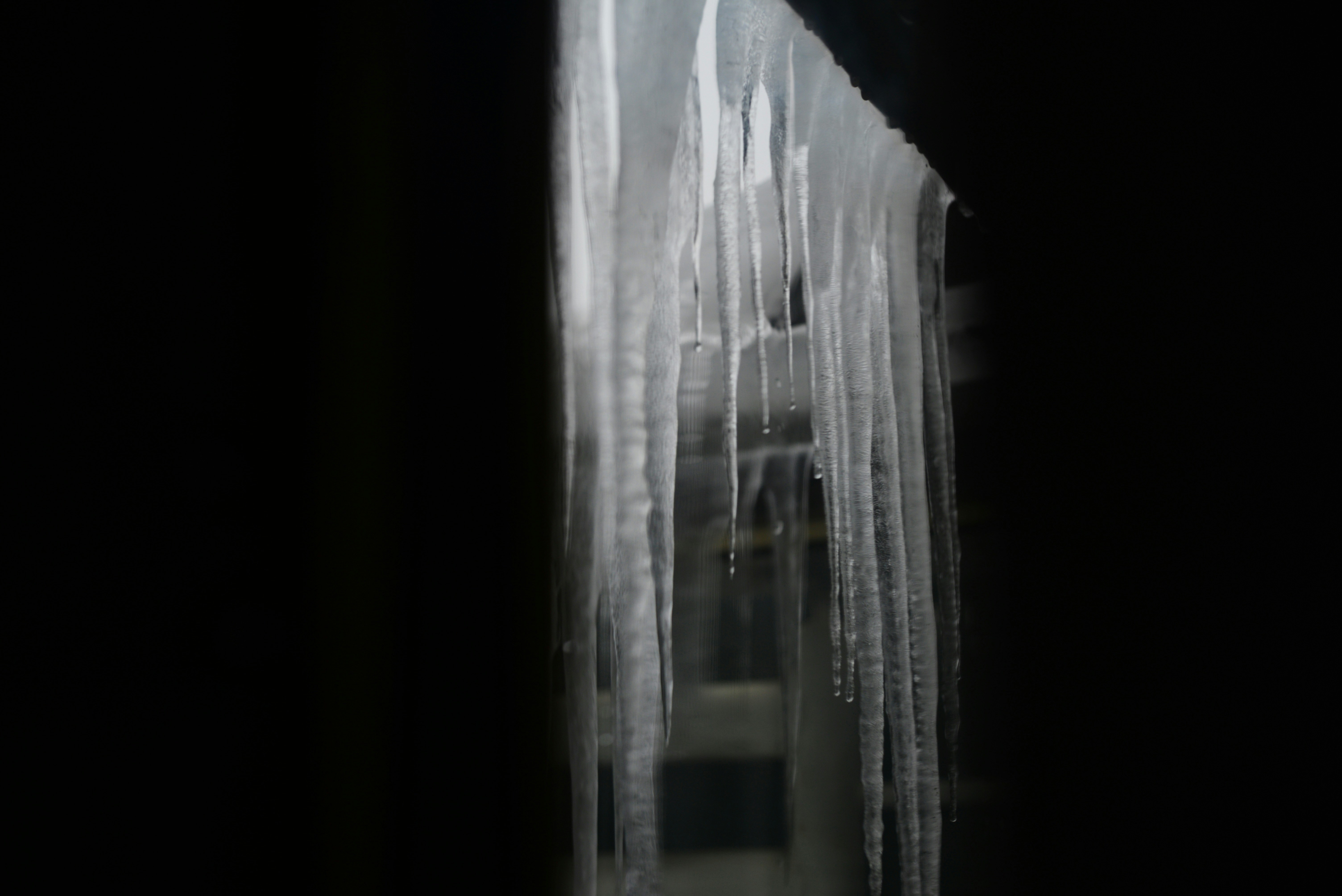 Icicles in a Narrow Night Window