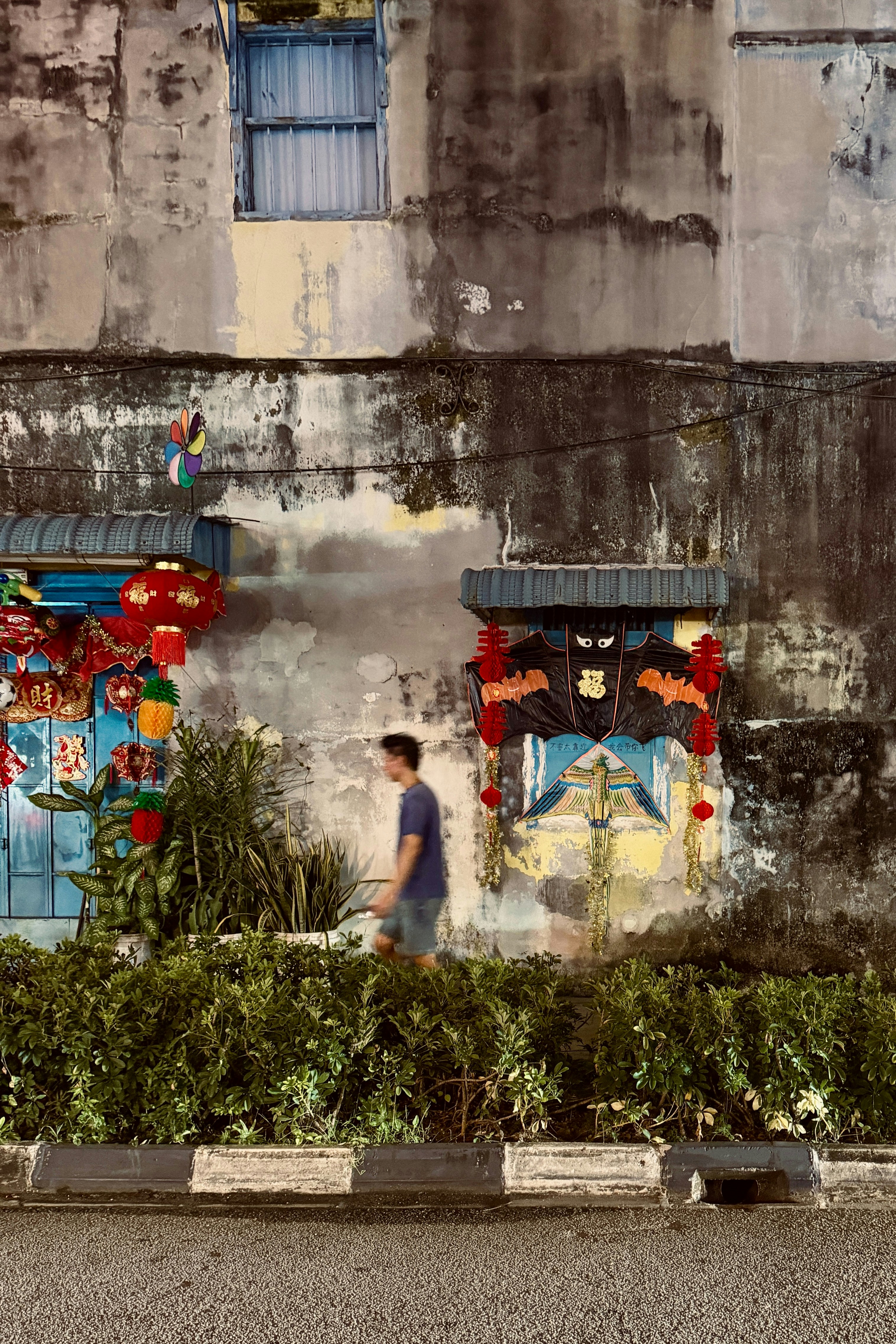 Ghost of the Alley: A Quiet Step Past Painted Spirits