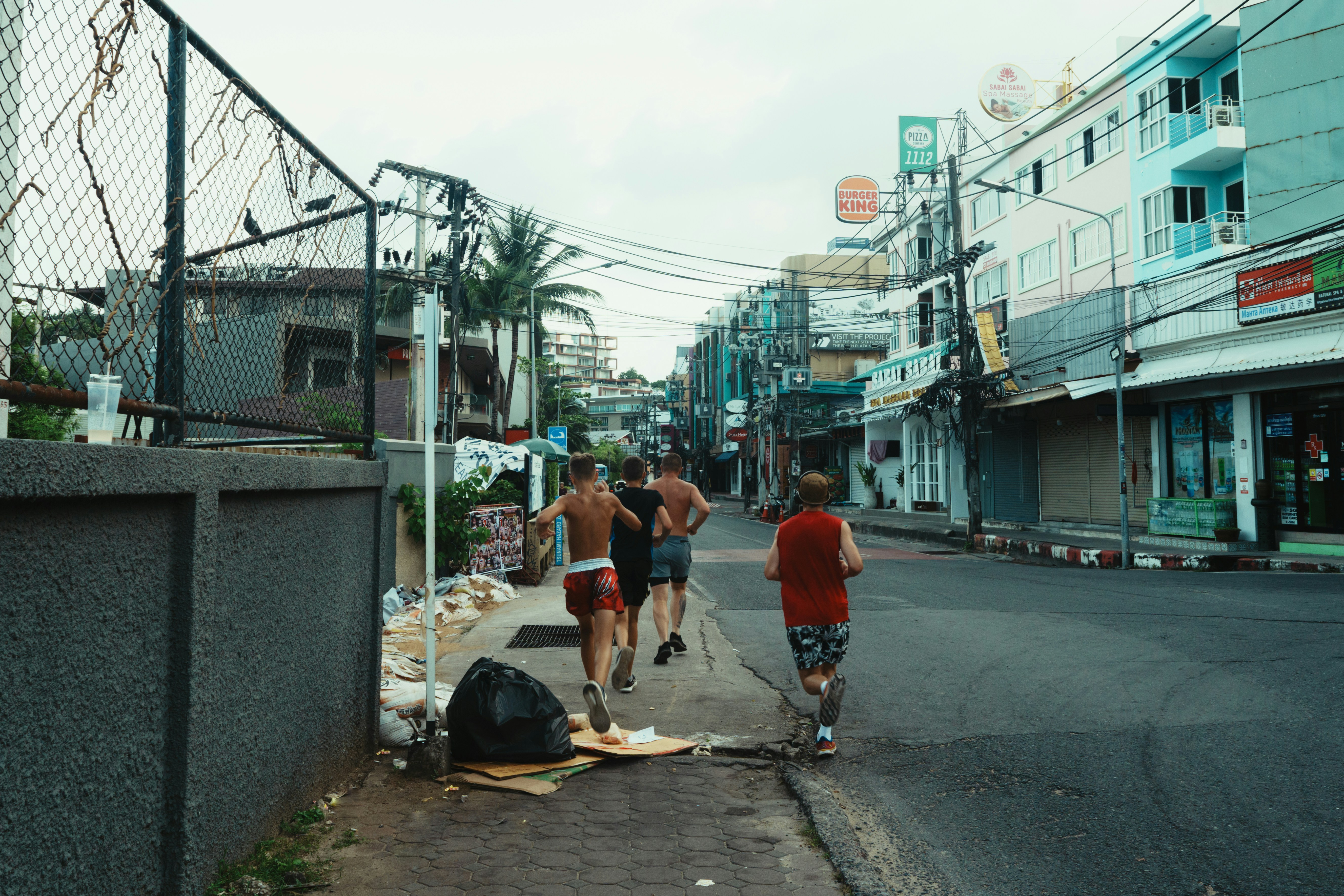 Urban Sprint: Street Workout on a Coastal Town Lane
