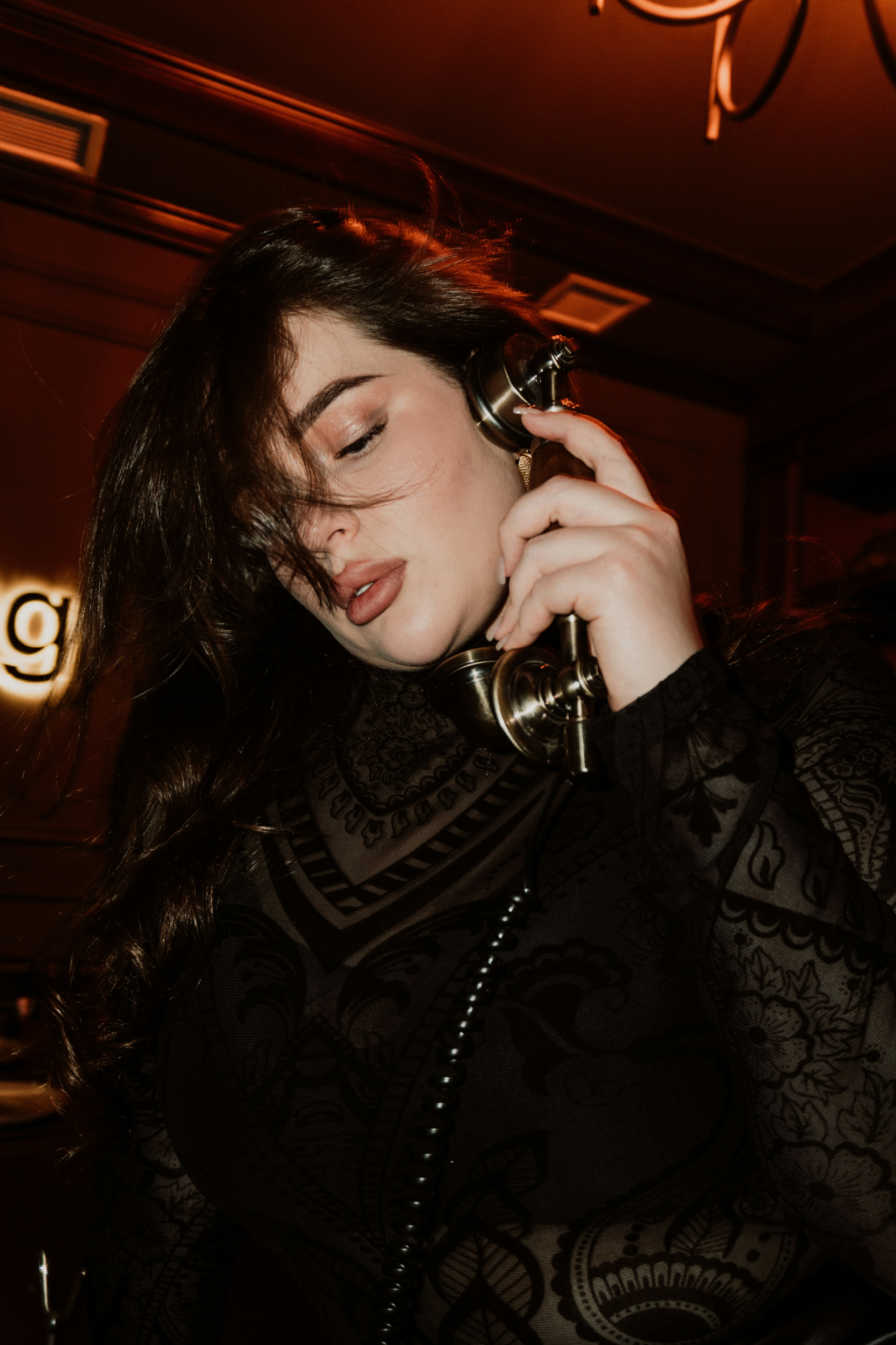 Midnight Vintage: A Portrait in Velvet Lace