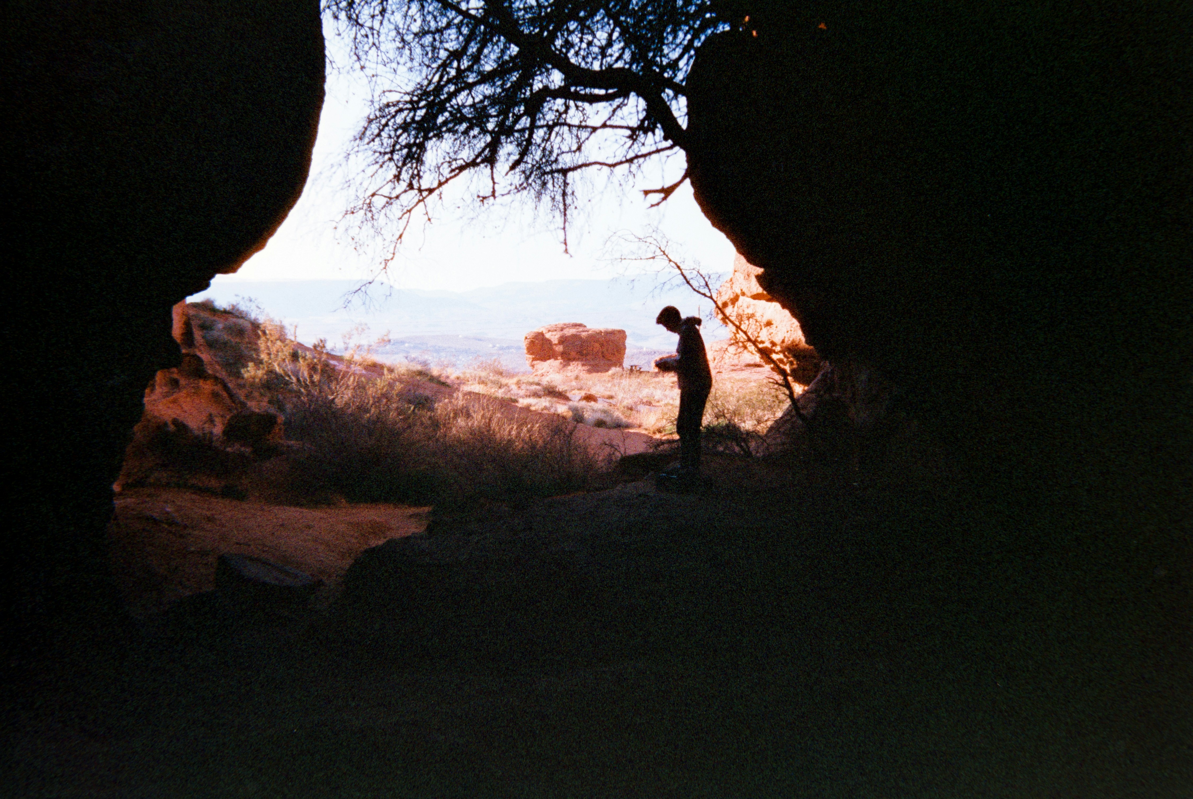 Silhouette at the Canyon’s Edge