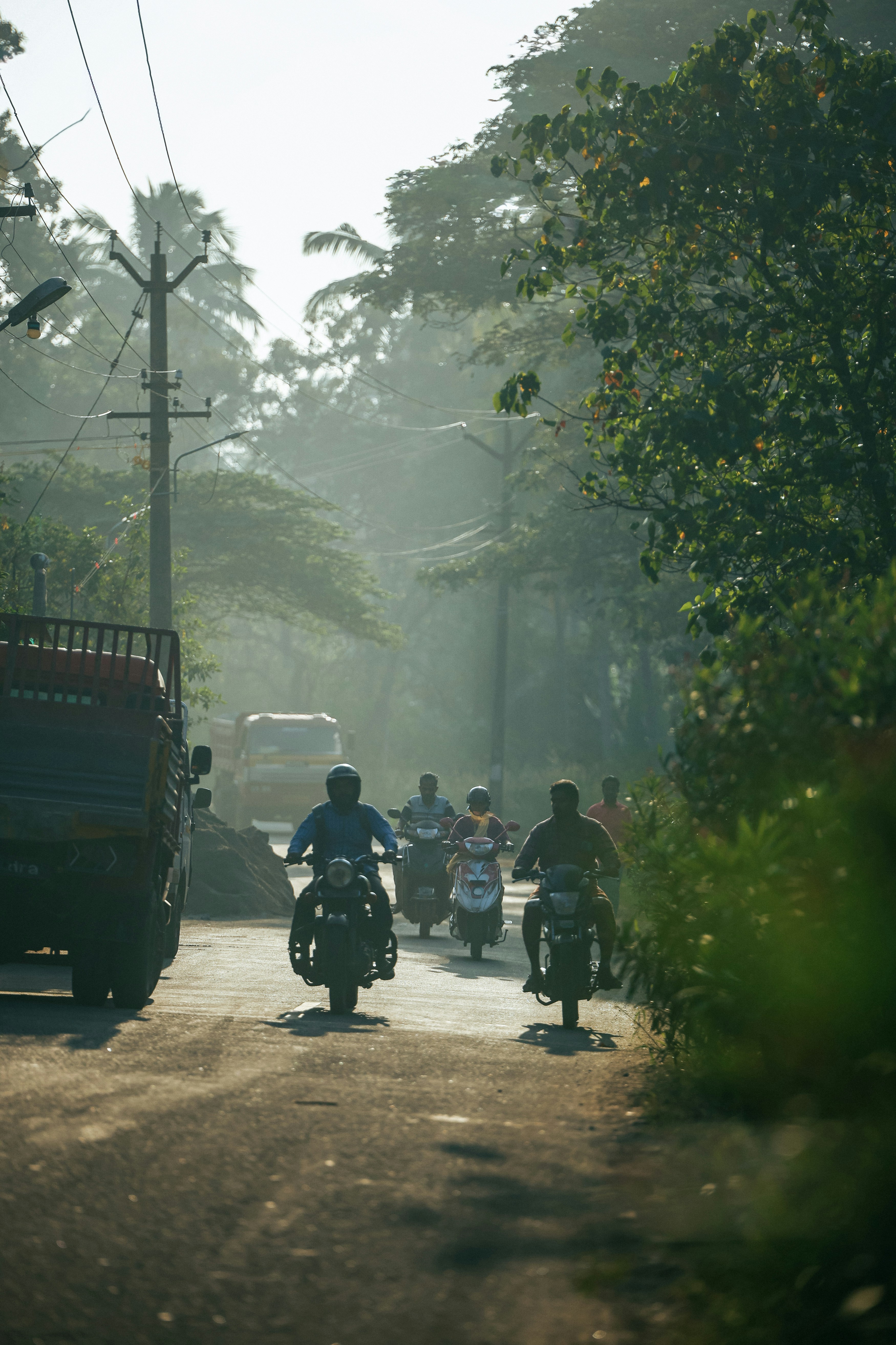 Dusty Dawn on a Scooter Row