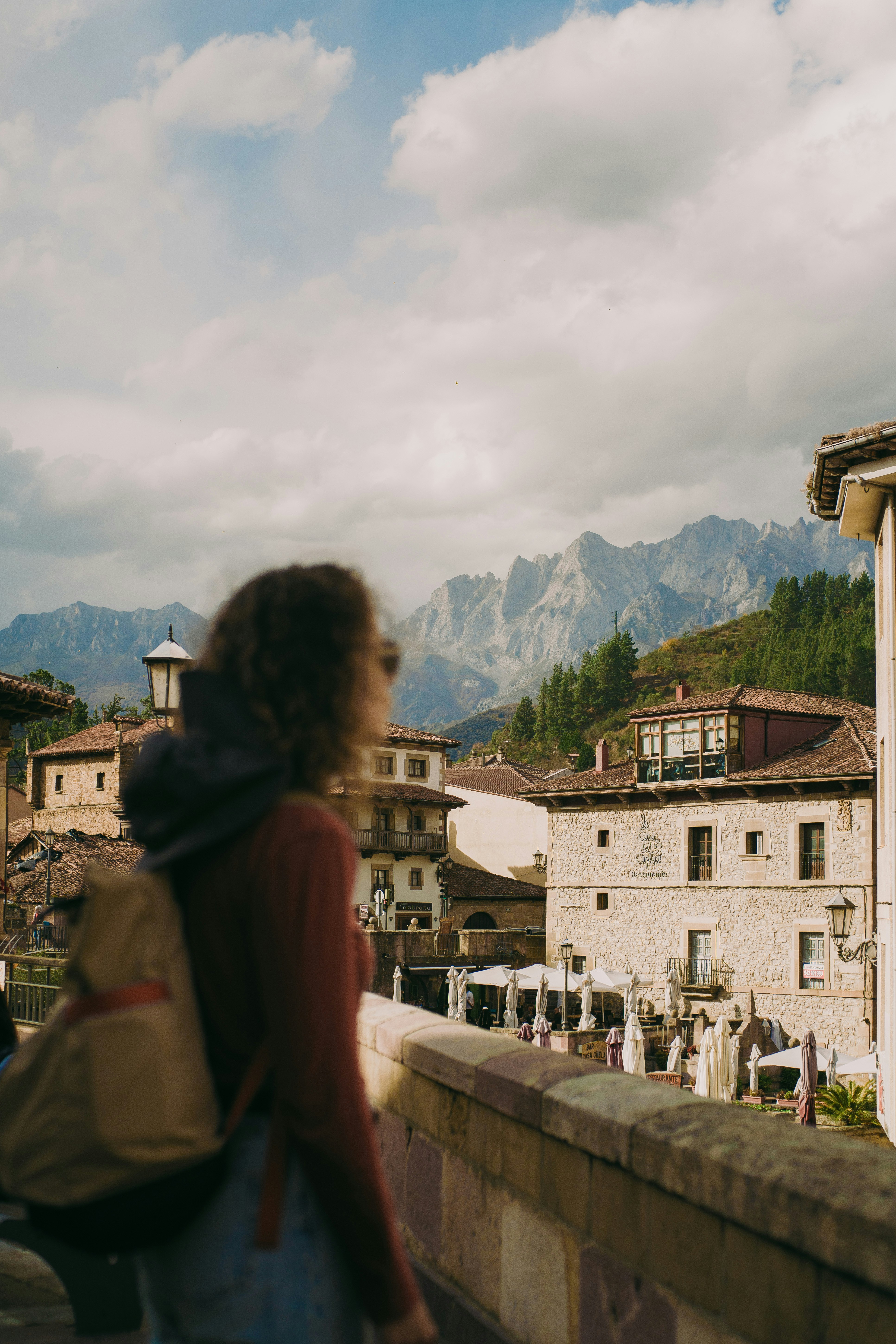 A Quiet Moment in a Mountain Village