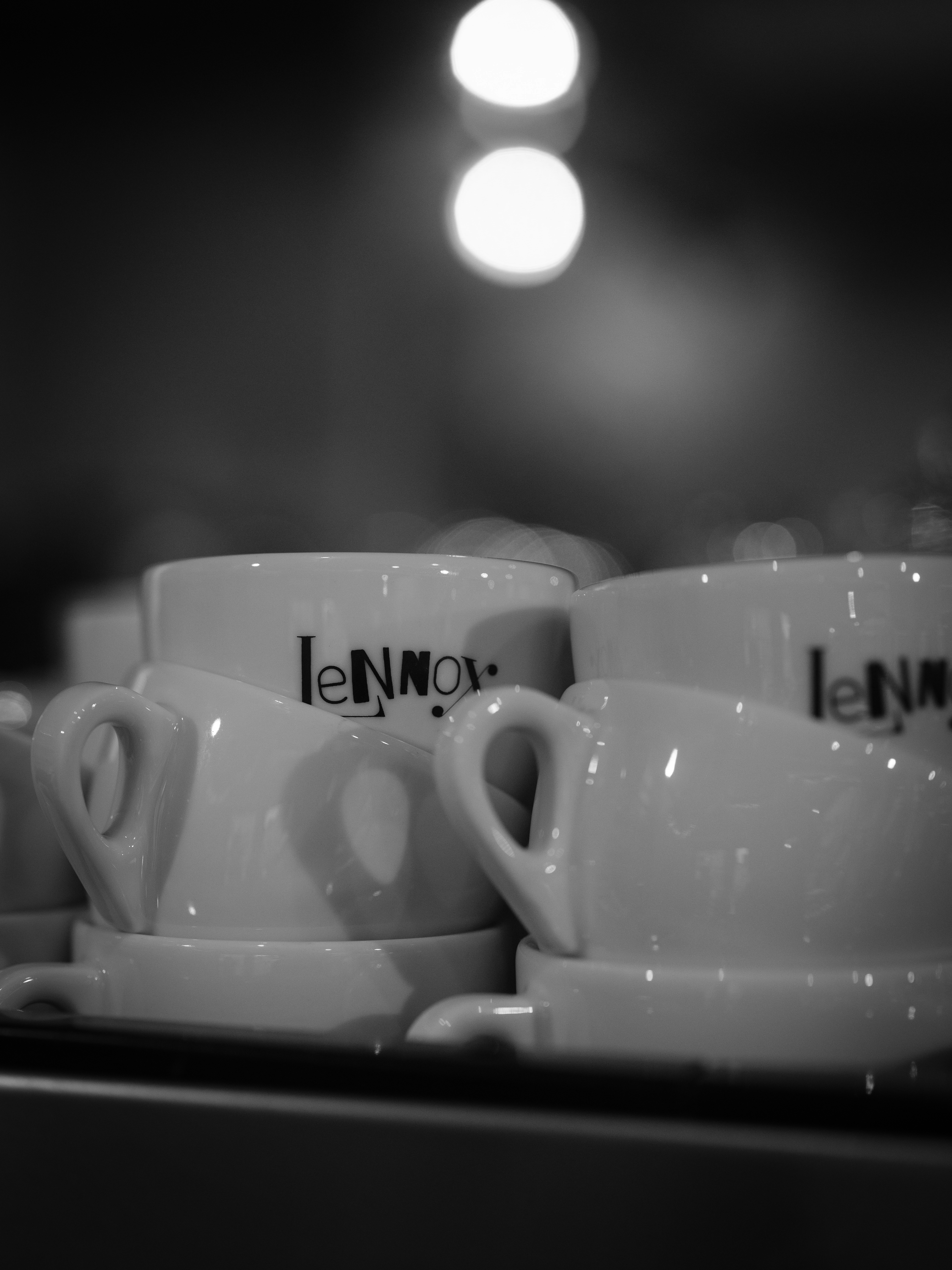 Stacked Latté Promises: A Quiet Ring of Cups