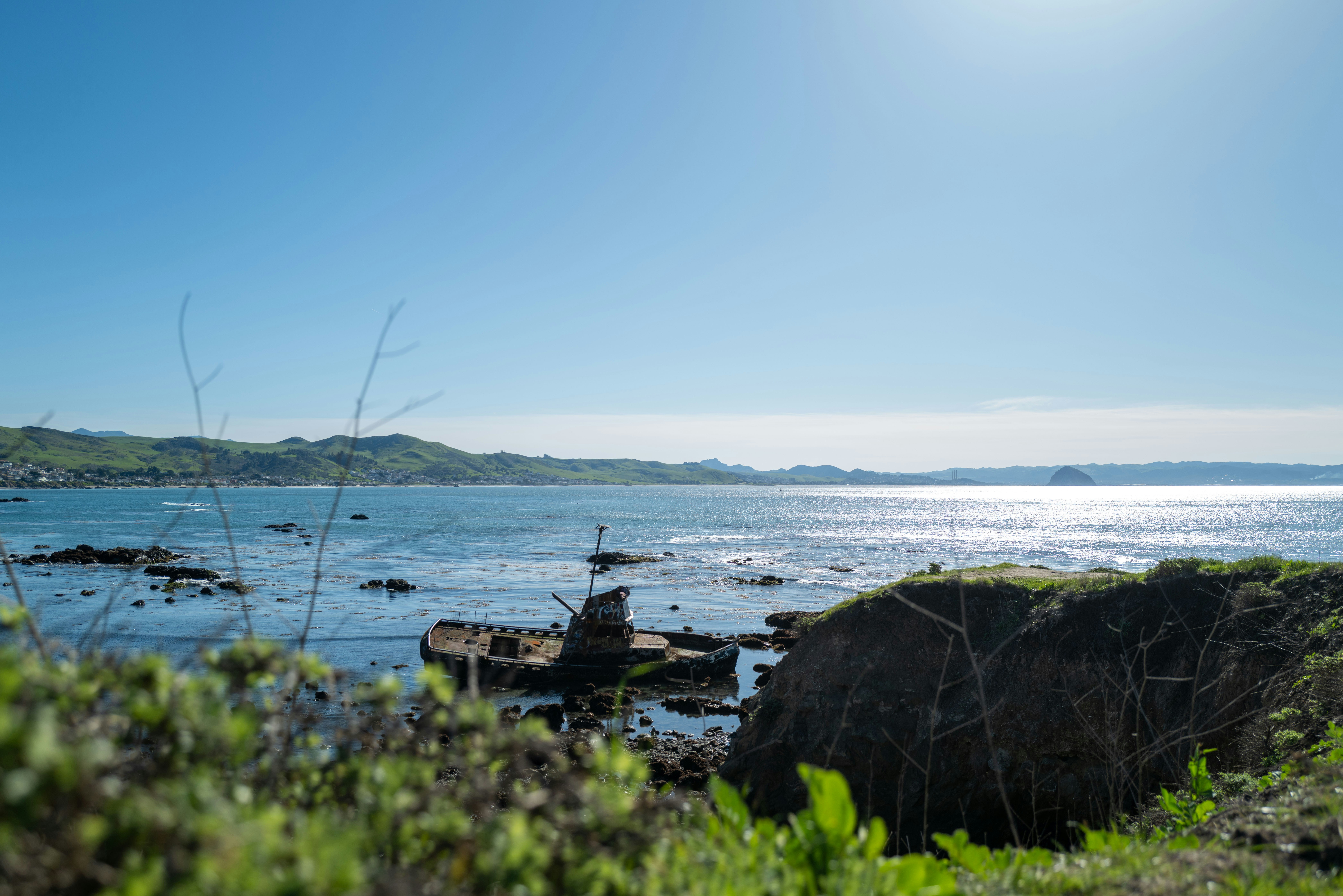 Coastal Lighthouse Ruins Nestled Between Turquoise Tides