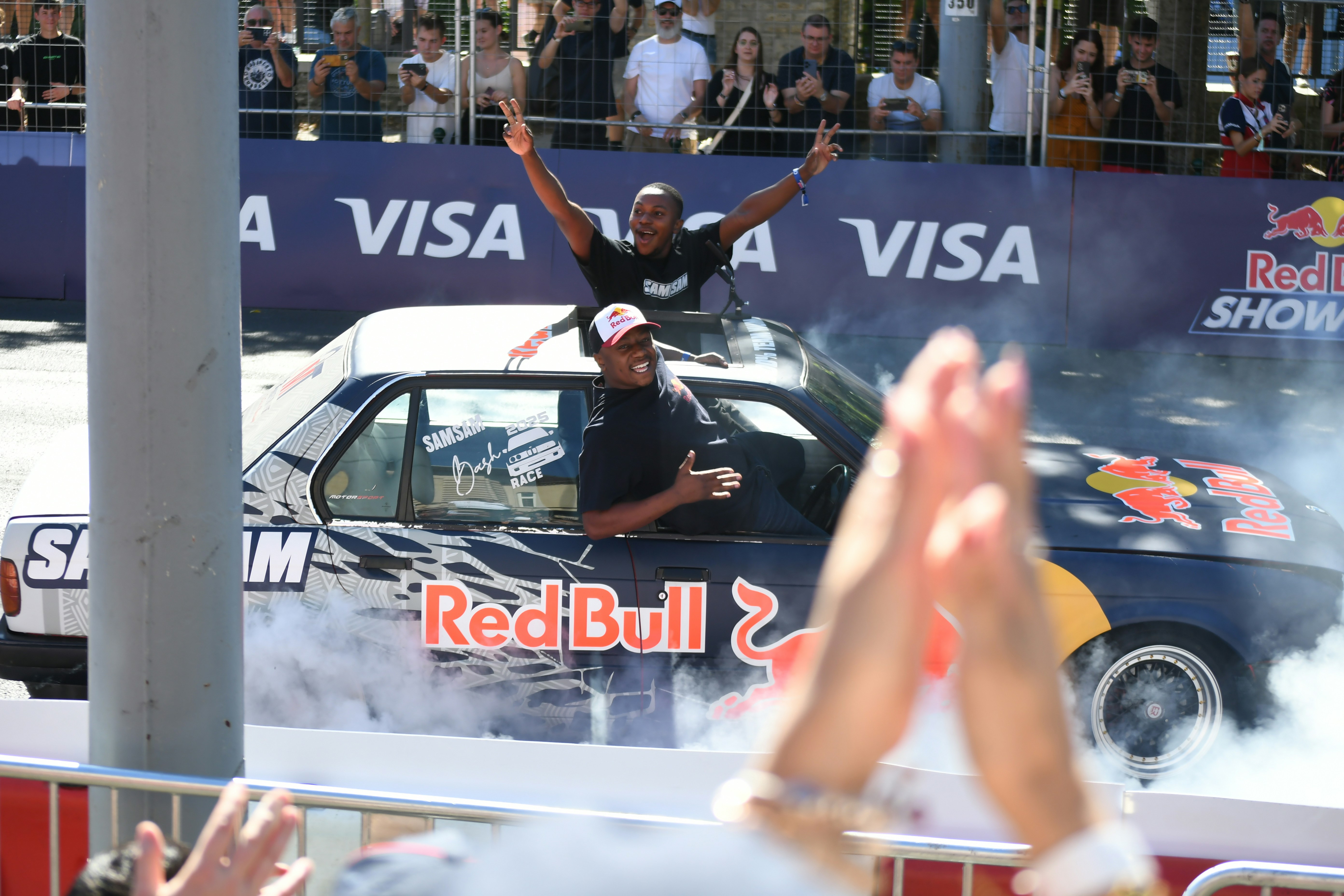 Victory on Wheels: Red Bull Triumph in the Drift Parade
