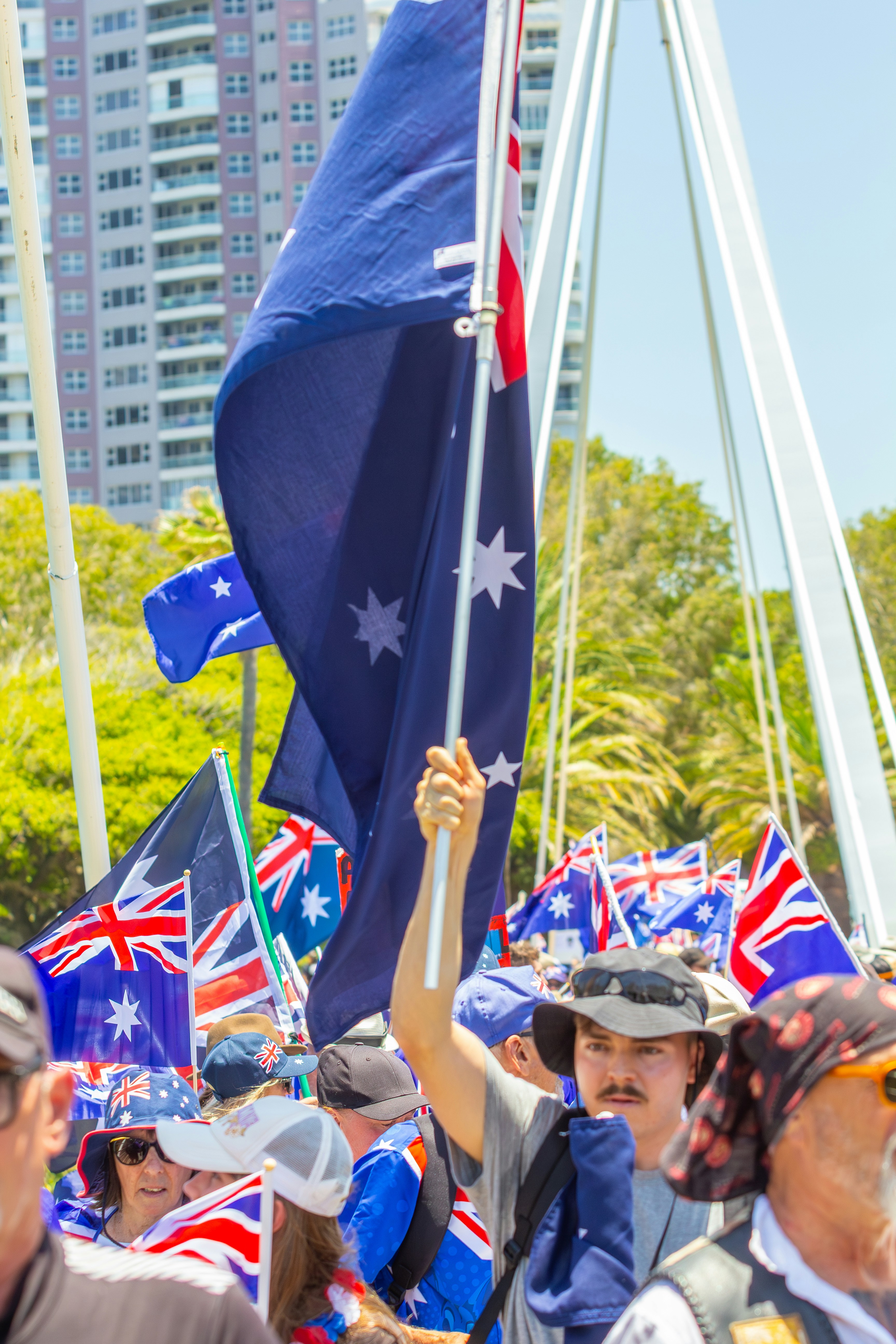 Flags Aflutter: A Sea of National Pride at Urban Flag Parade