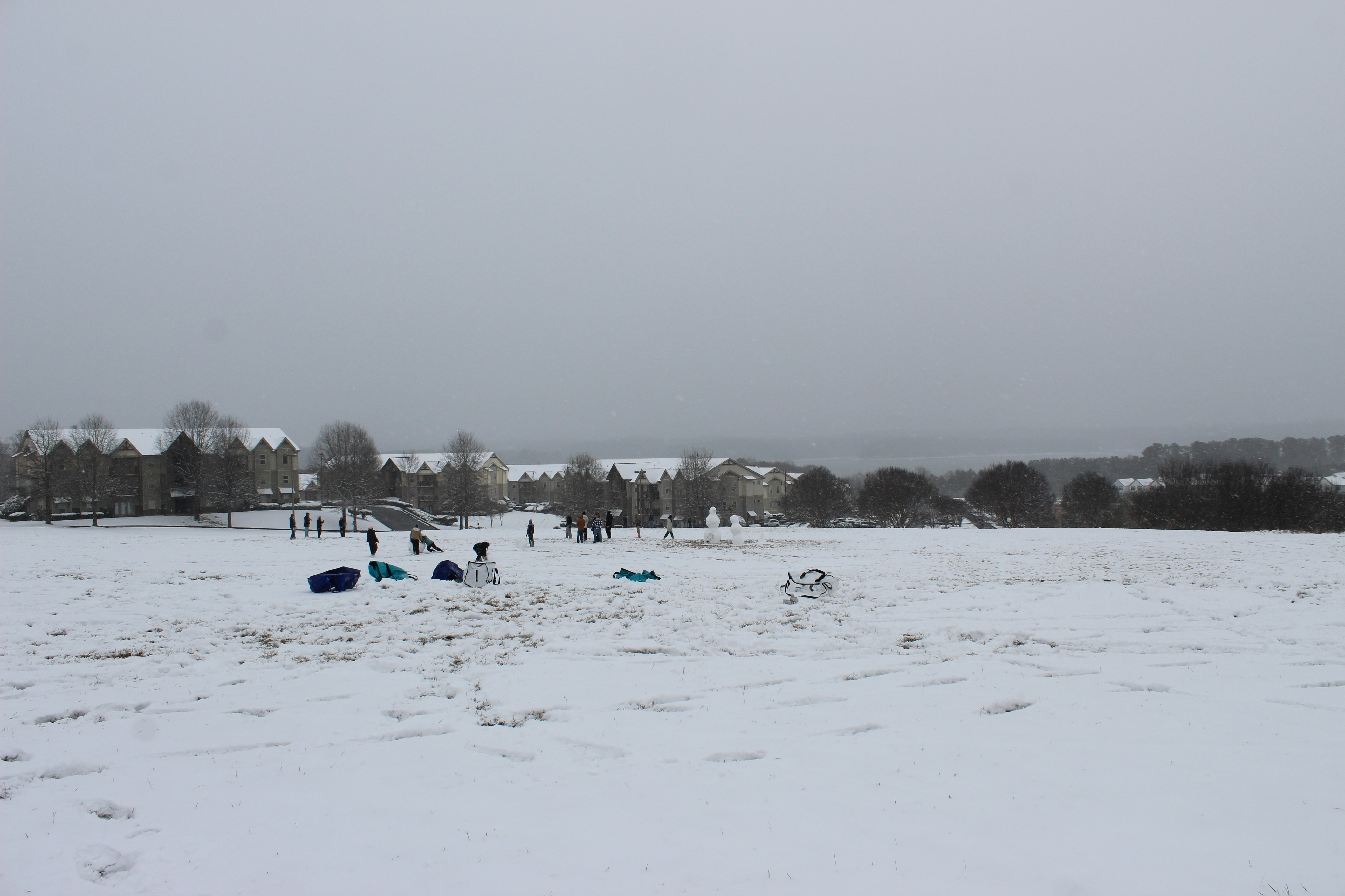 Snowfield Winter Camp: A Quiet Day by the Frozen Lake