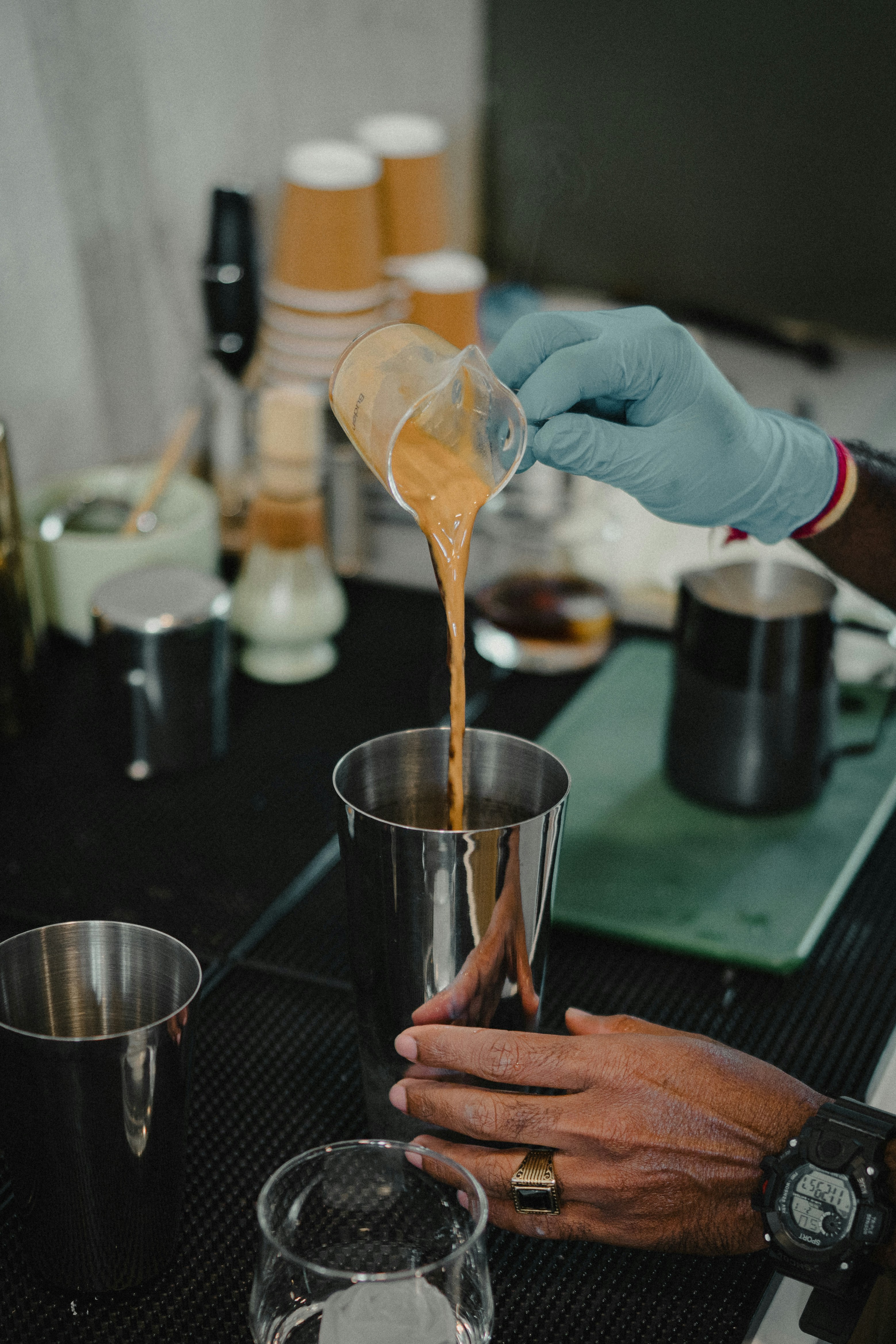 Pouring Precision: Crafting Caramel at the Bar