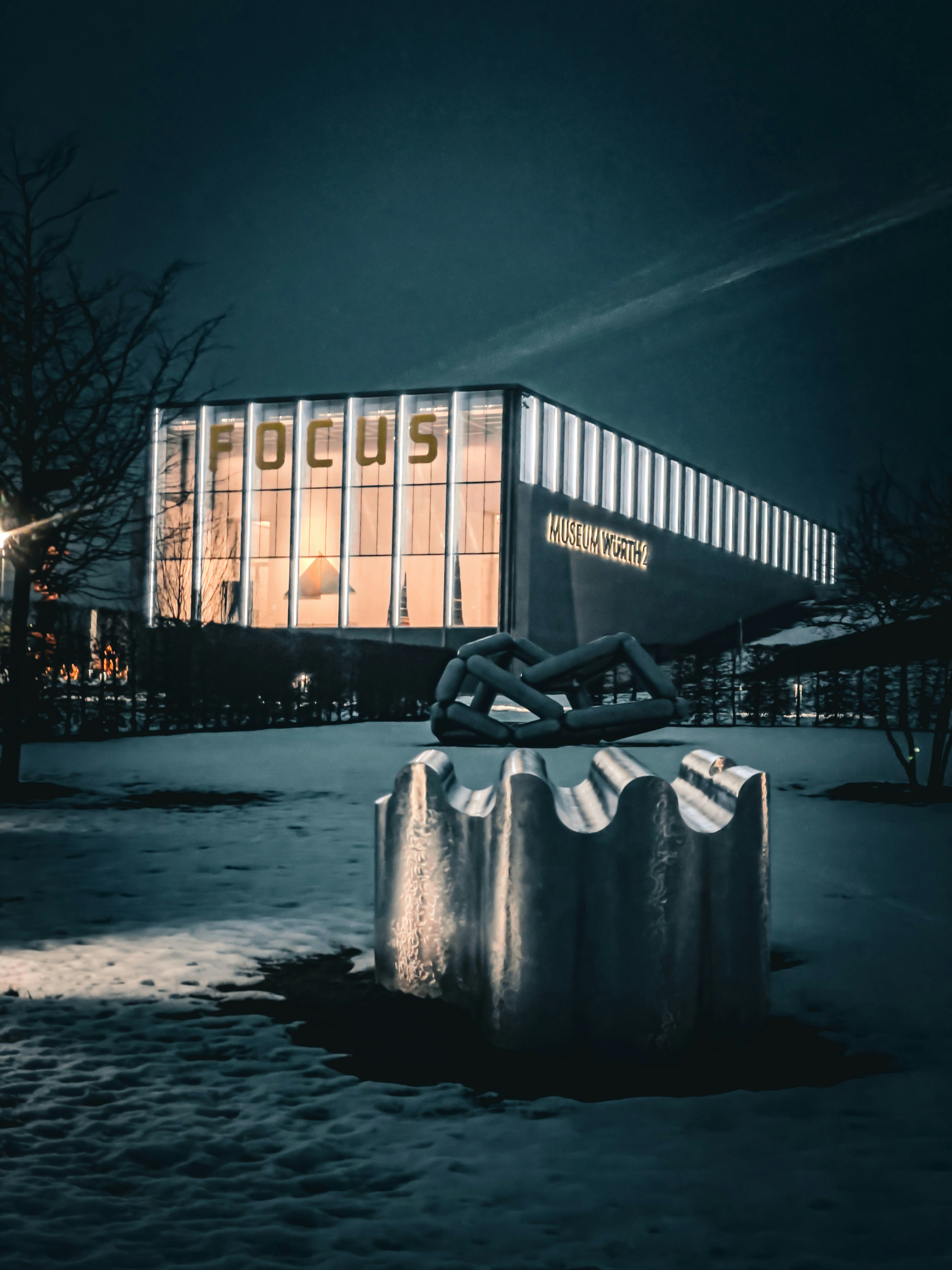 Glow on the Facade: Focused Architecture at Dusk