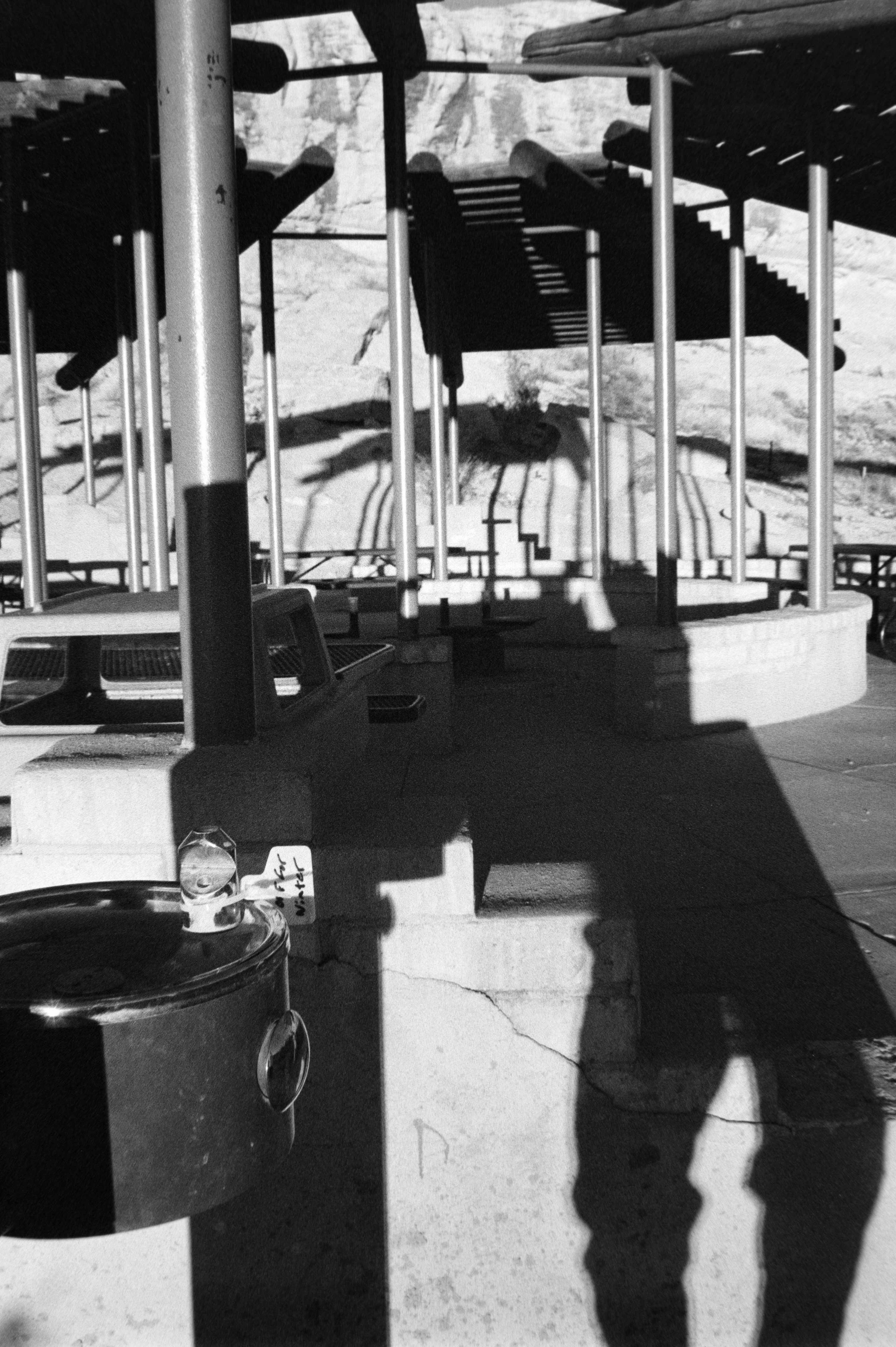 Shadowed Carousel of Light and Concrete