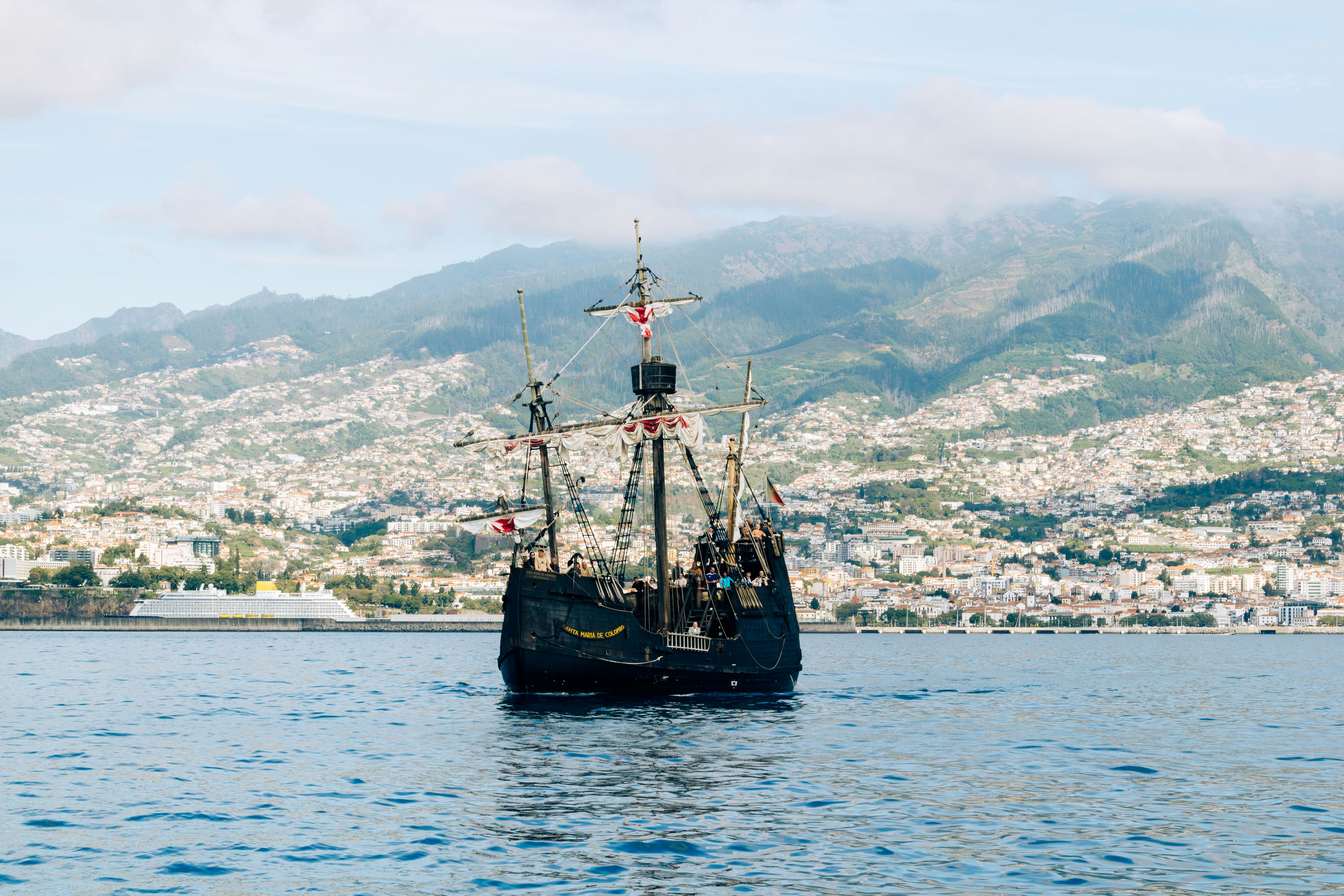 Sailing through the Port of a Coastal City
